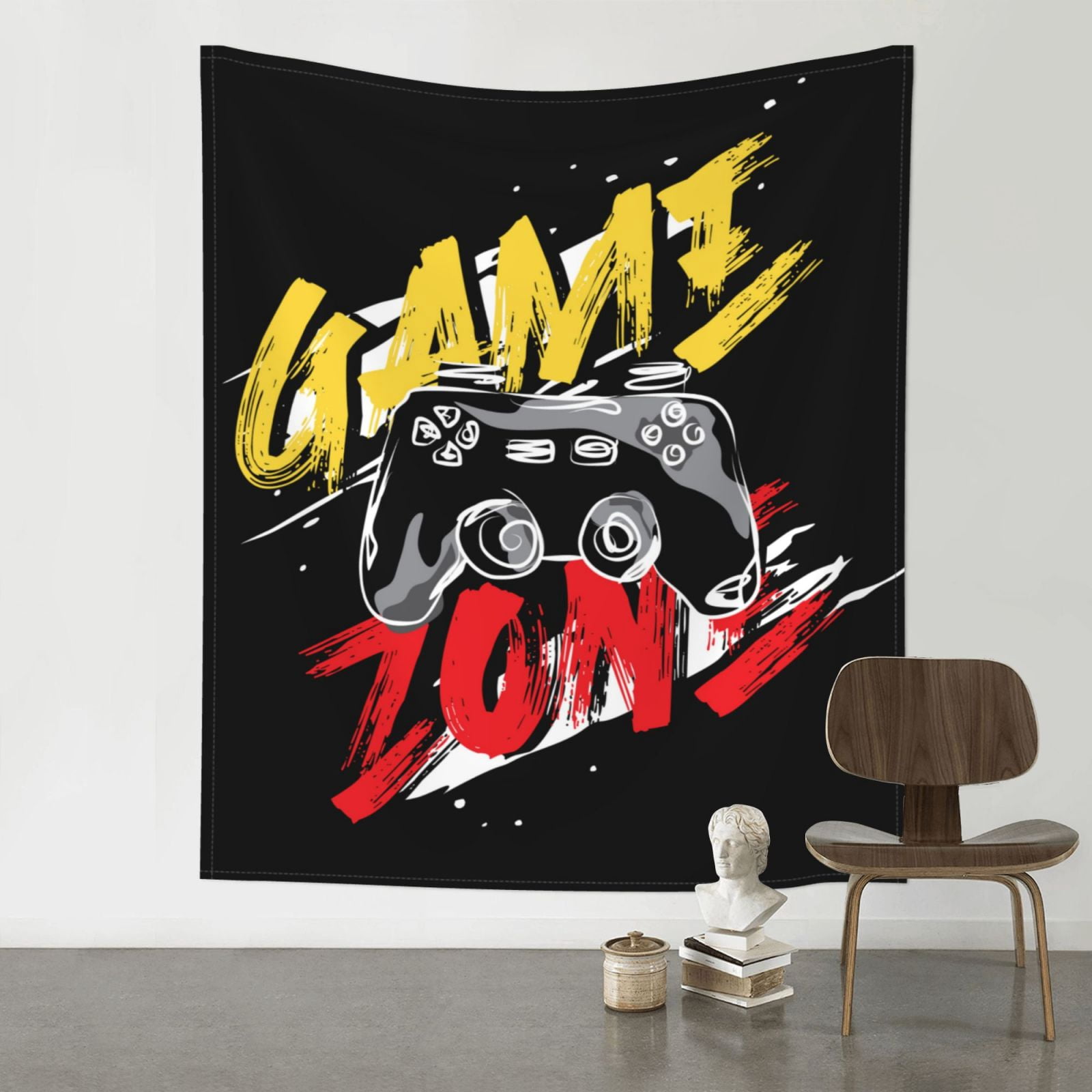 ZNDUO Game Zone Slogan Pattern Wall Tapestry, Tapestries for Living ...