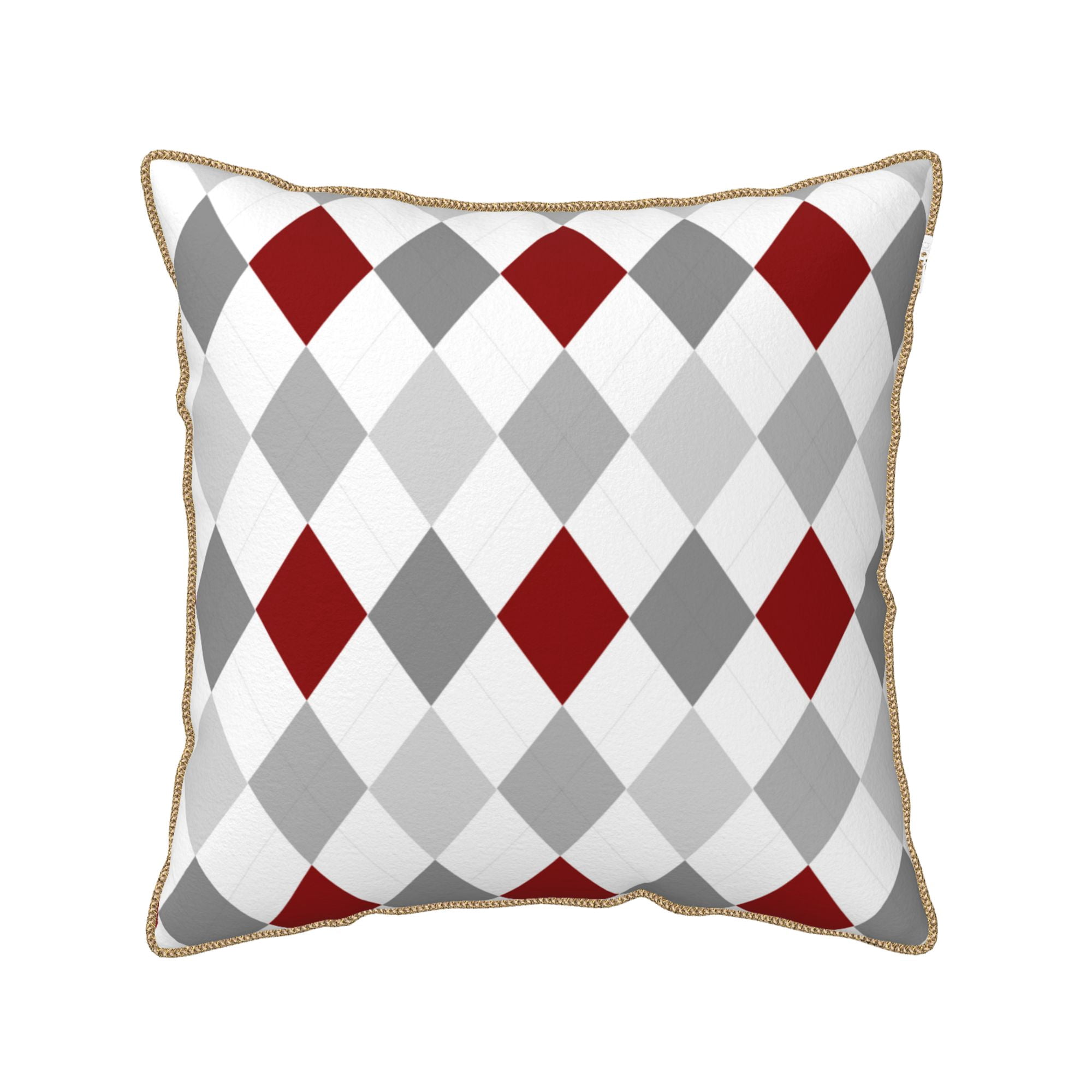 ZNDUO Grey Checkered Pattern Throw Pillows for Couch-Indoor Decorative ...