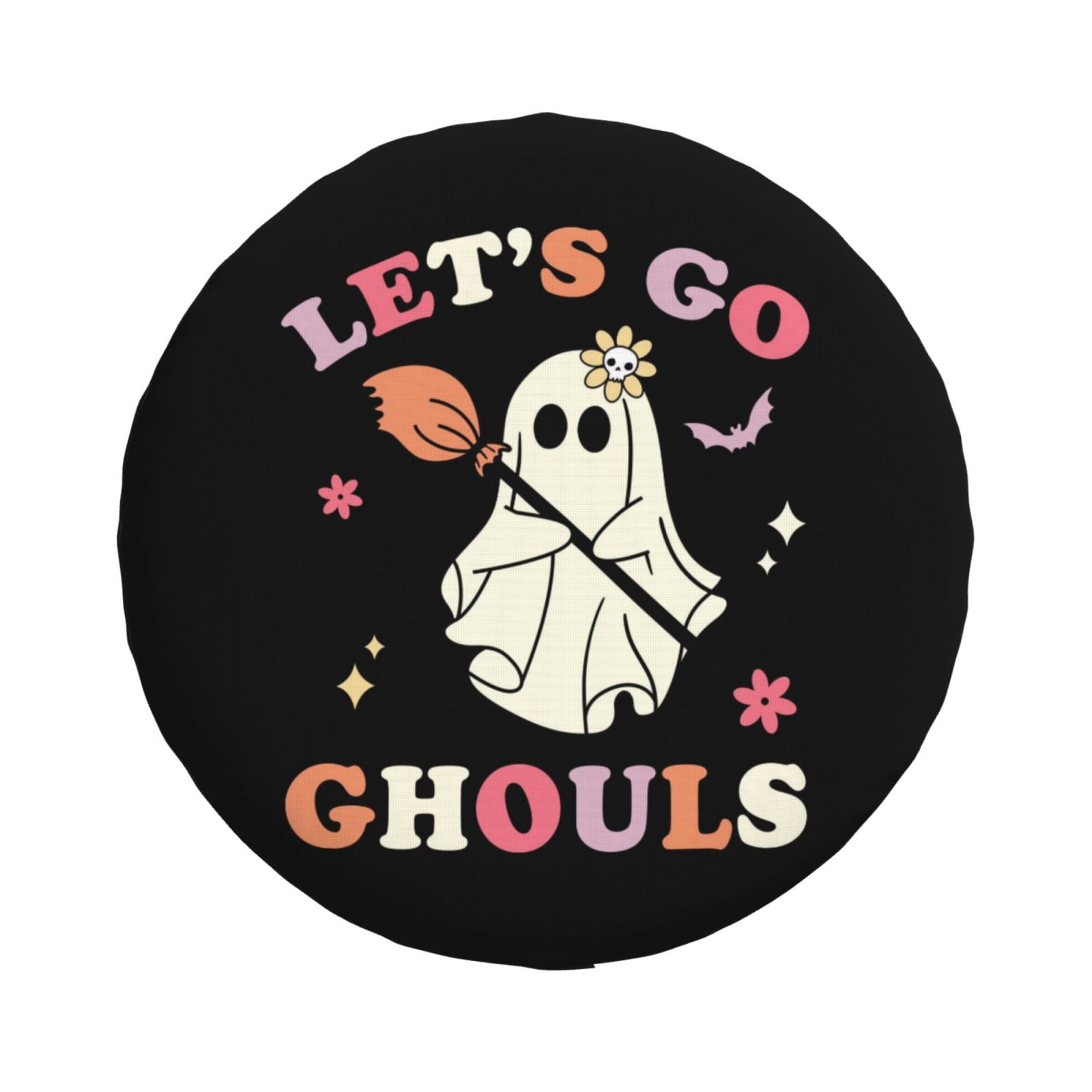 ZNDUO Halloween Ghost Pattern Spare Tire Cover, Universal Spare Tire ...