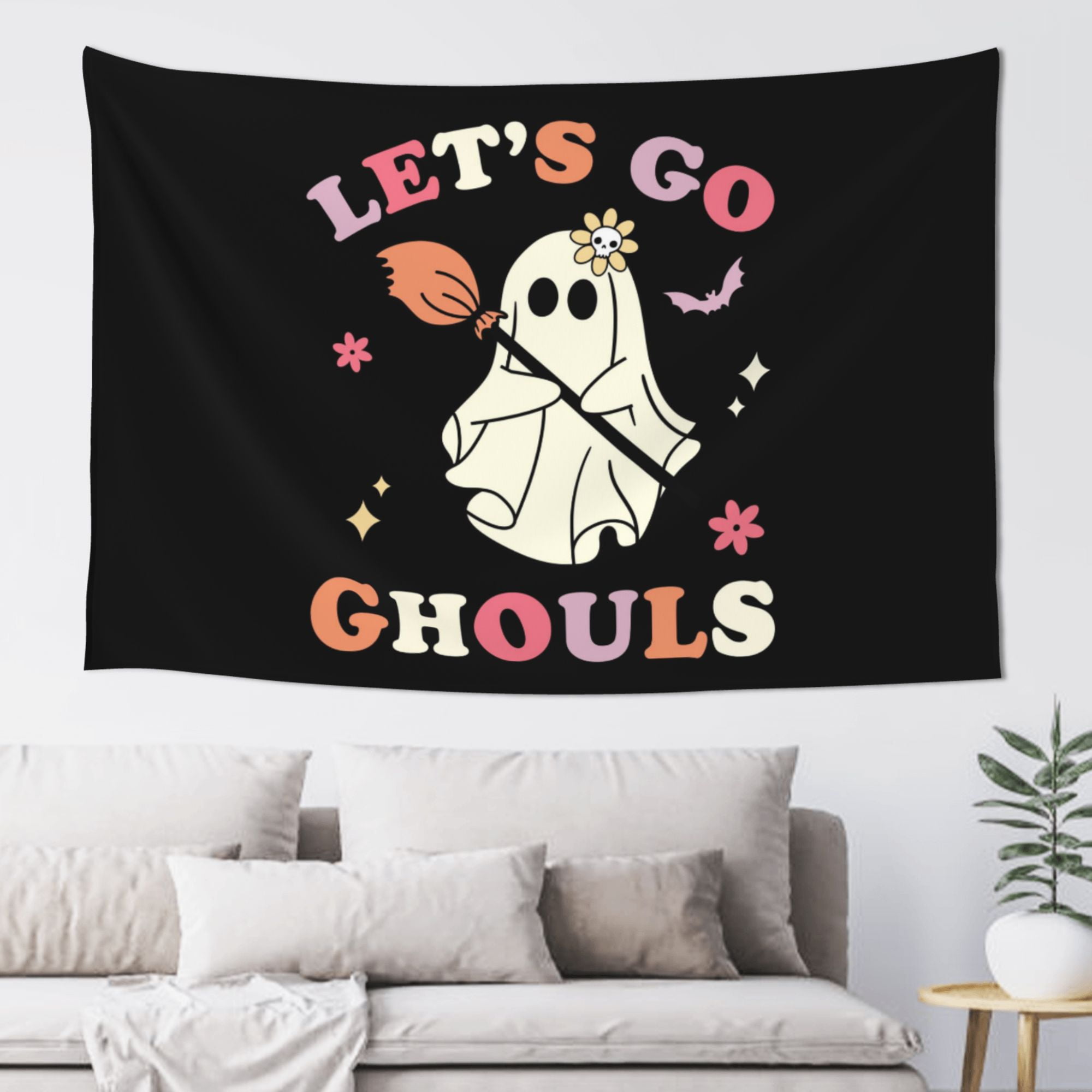 ZNDUO Halloween Ghost Tapestry, Wall Tapestries for Bedroom, 60 x 40 ...