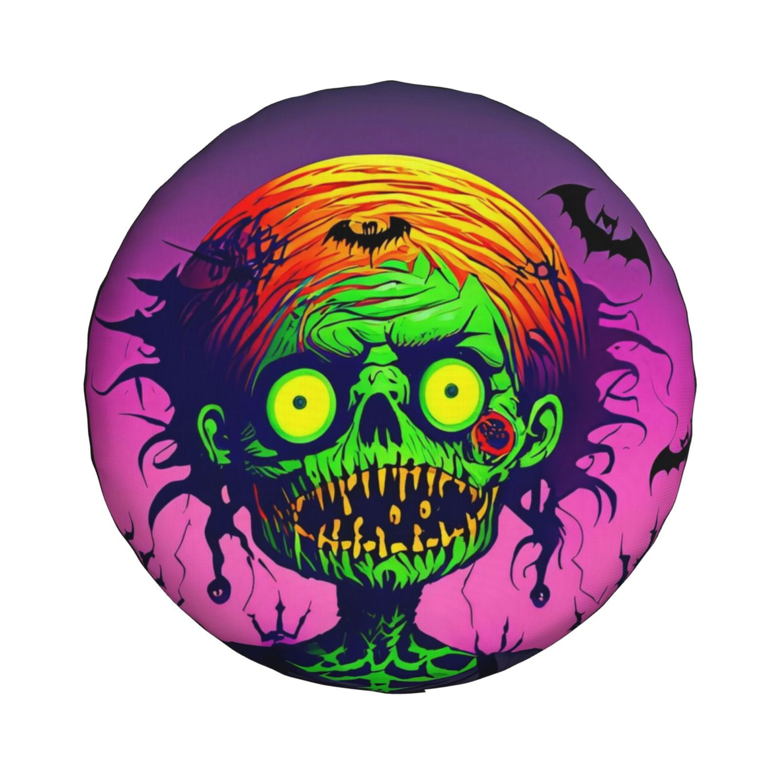 ZNDUO Halloween Zombie Cartoon Pattern Spare Tire Cover, Universal ...