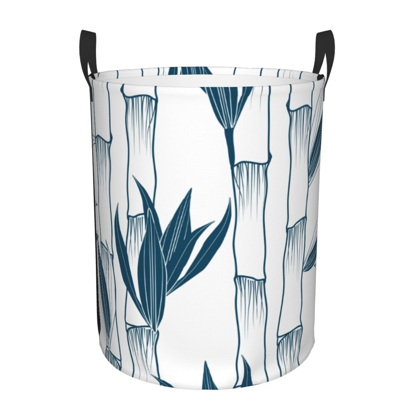 ZNDUO Japan Bamboo Texture Art Pattern Laundry Basket, Waterproof ...