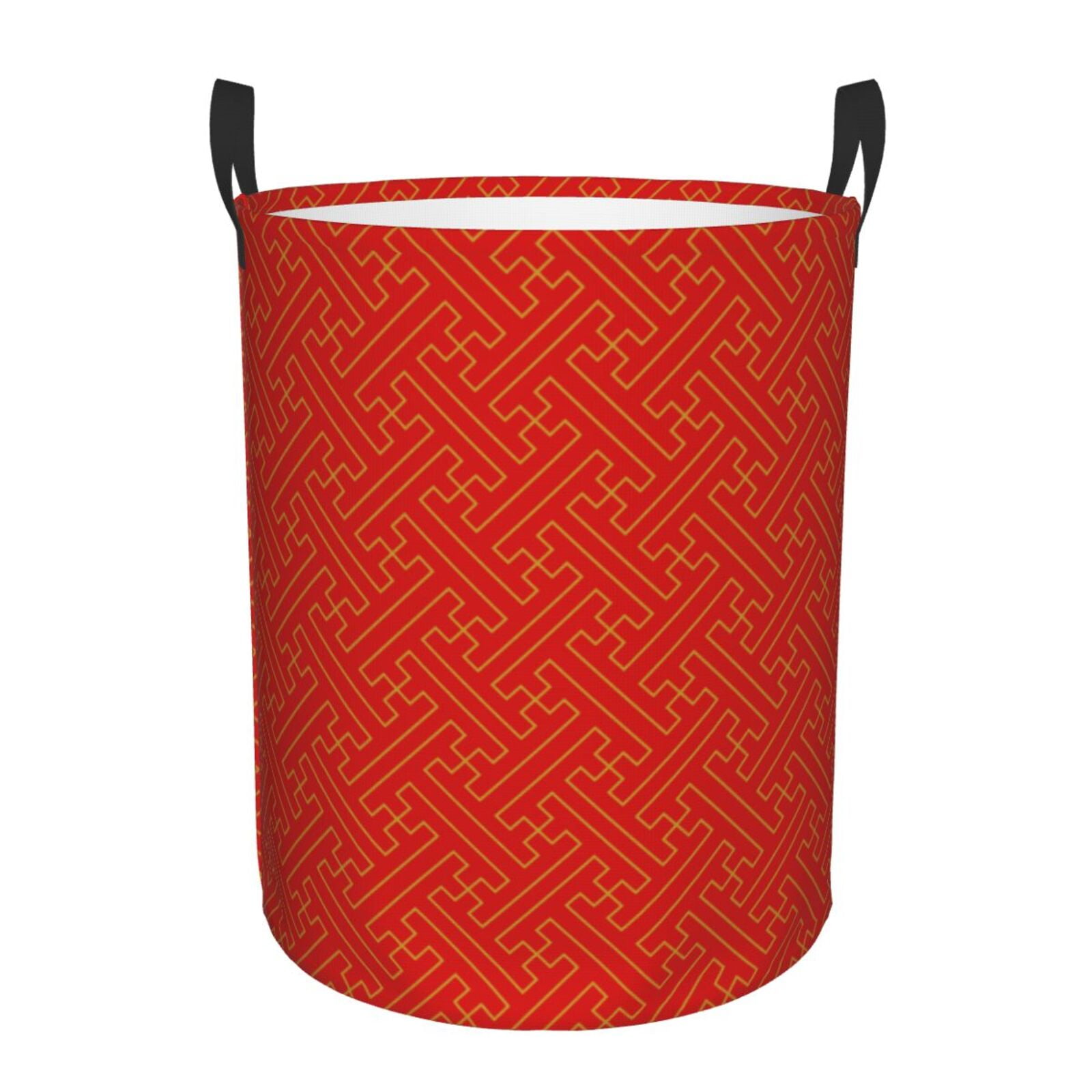 ZNDUO Japanese Golden Texture Pattern Laundry Basket, Waterproof ...