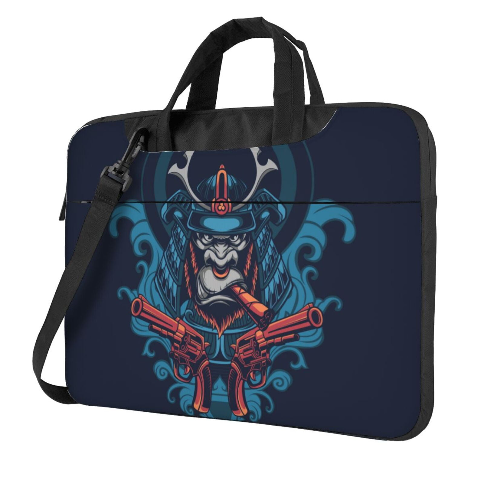ZNDUO Japanese Samurai Gorilla Pattern Laptop Bag, 13 inch Business ...