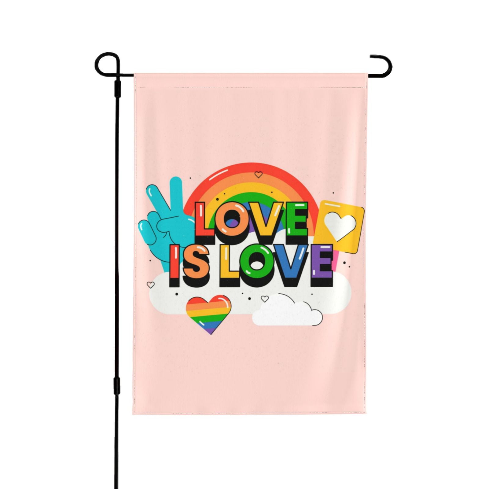ZNDUO LGBT Transgender Love Pattern LGBT Garden Flag, Small Yard Lawn ...