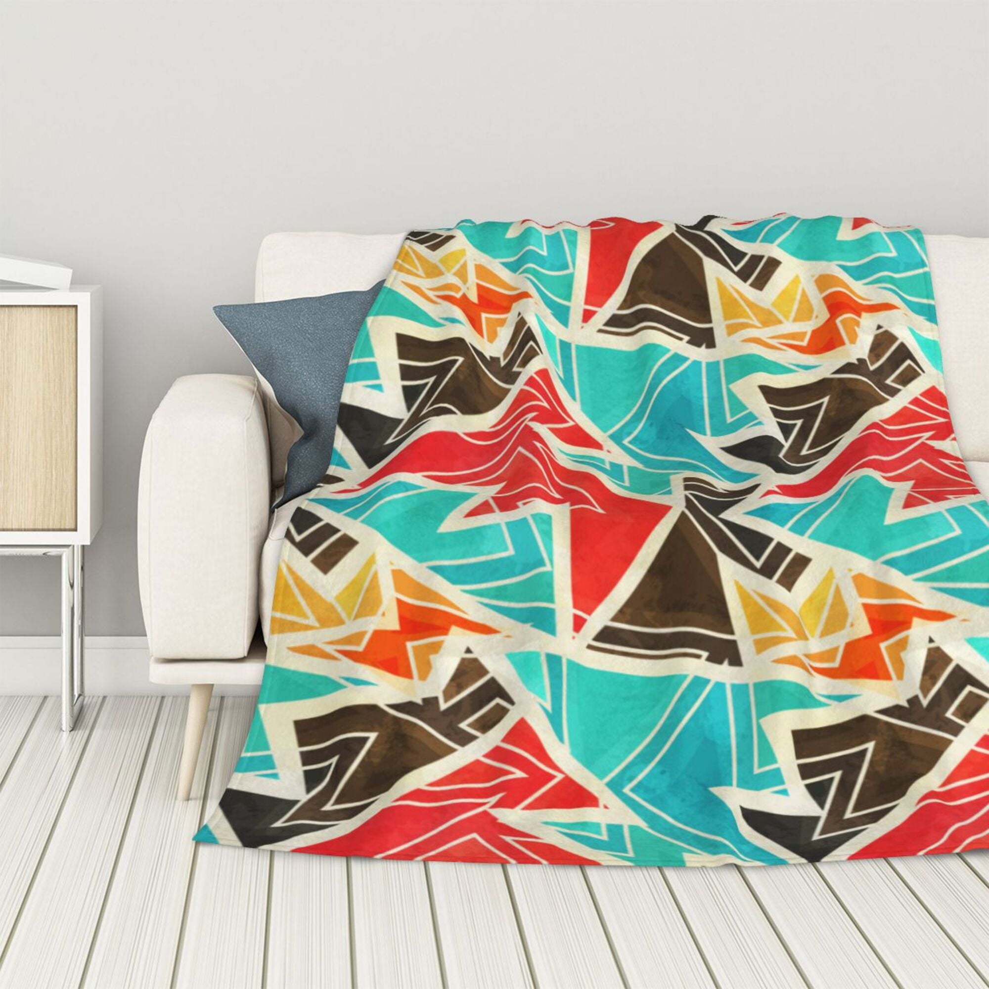 ZNDUO Lightweight Microfiber Bed Blanket, Graffit Fashion Stripes ...