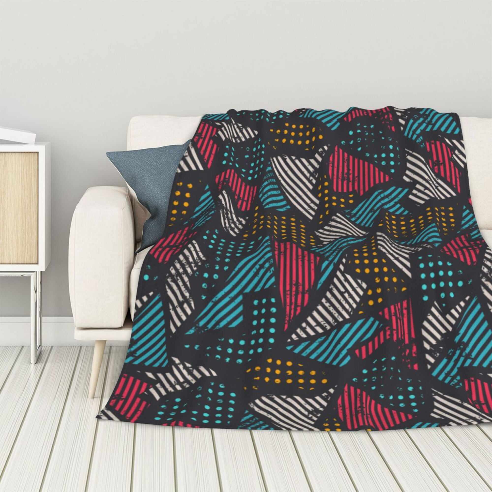 ZNDUO Lightweight Microfiber Bed Blanket, Vintage Abstract Paisley ...