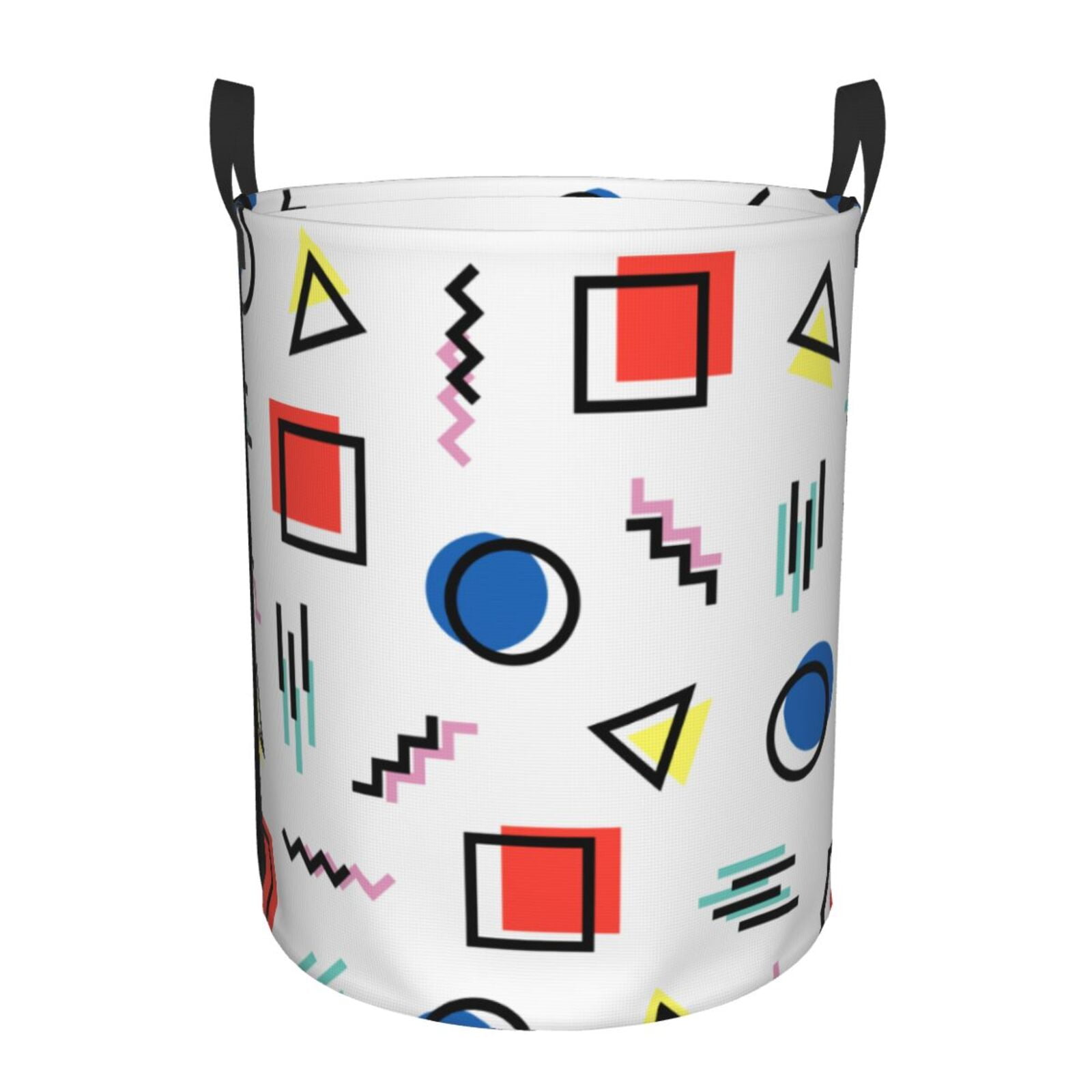 ZNDUO Memphis 90s Colorful Geometric Pattern Laundry Basket, Waterproof ...