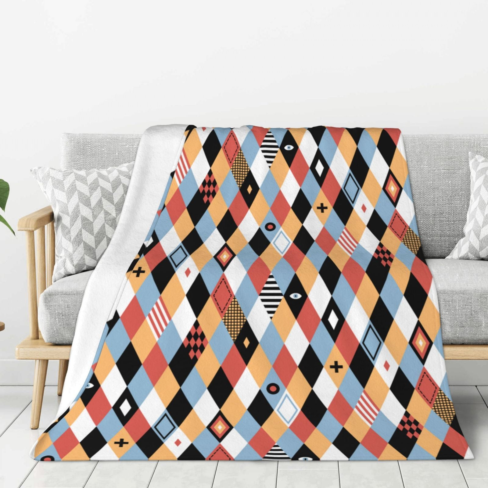 ZNDUO Modern Art Leisure Pattern Pattern Thickening Blanket, Fluffy ...