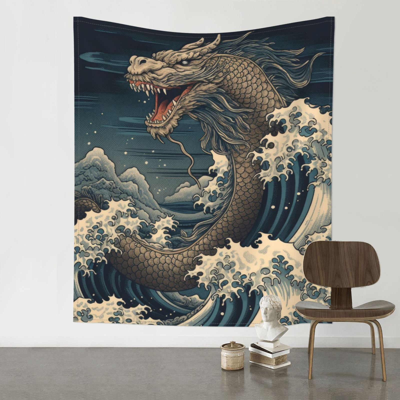 ZNDUO Mysterious Sea Monster Pattern Wall Tapestry, Tapestries for ...
