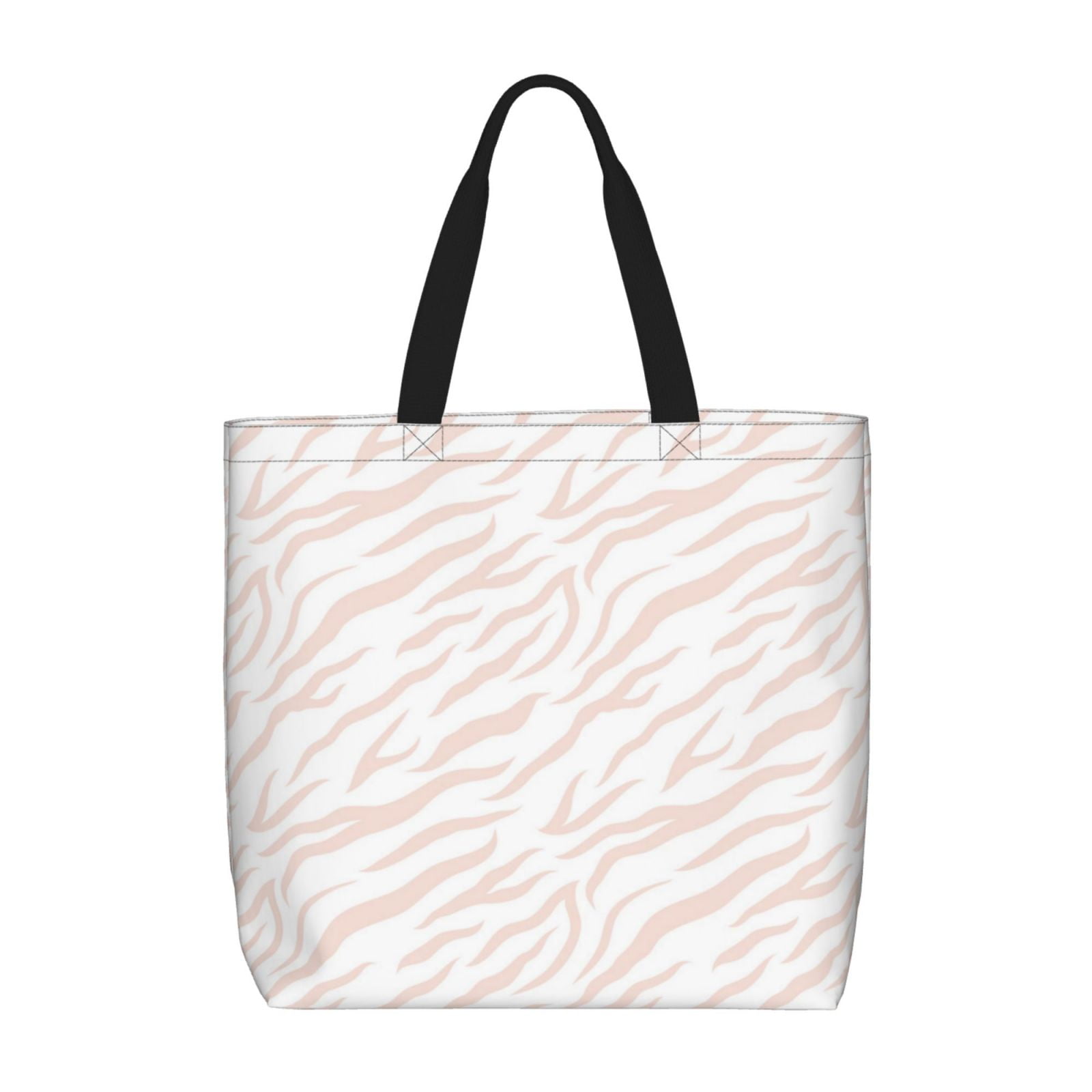 ZNDUO Pastels Modern Cow Texture Pattern Large Tote Bag, Zipper ...