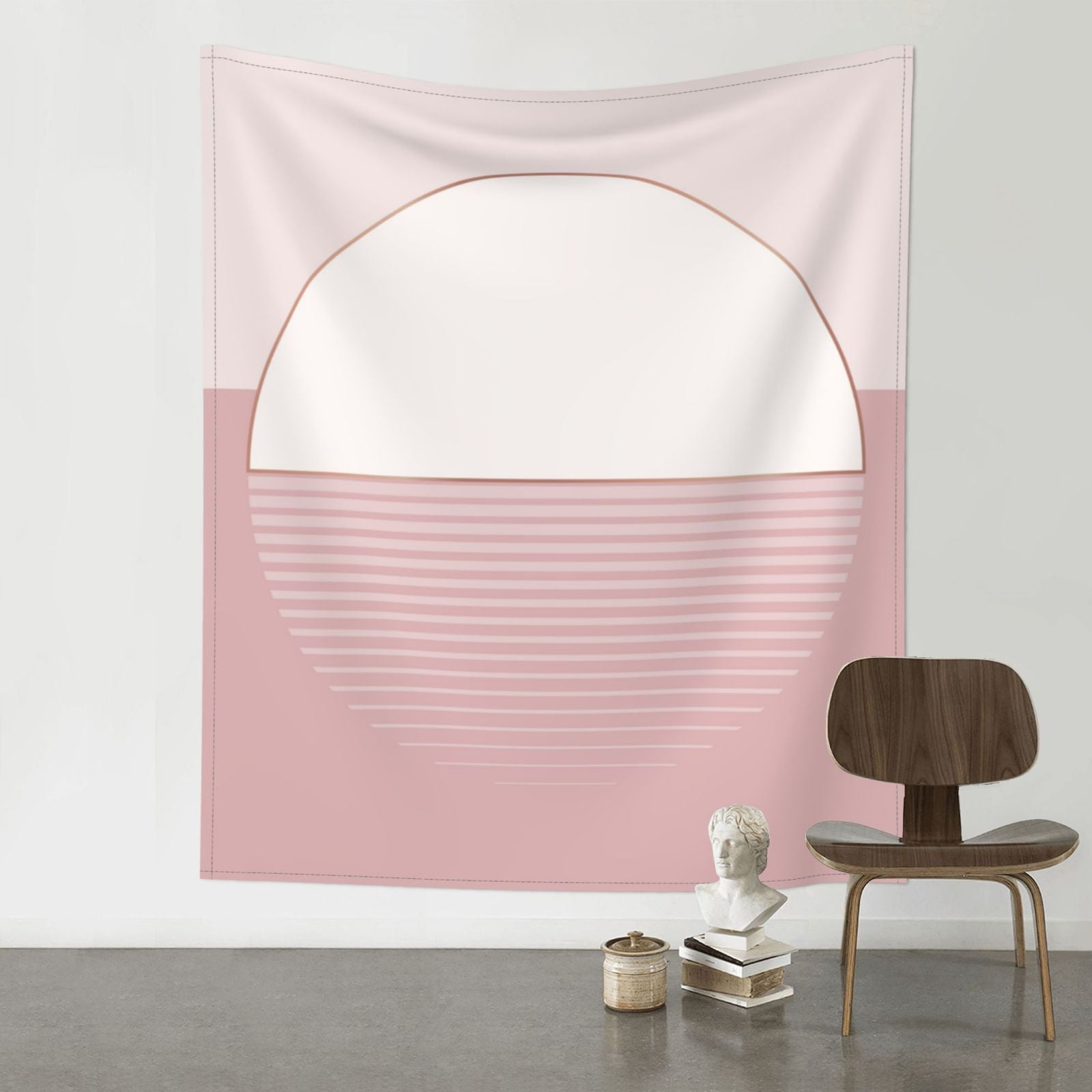 ZNDUO Pink Circle Elements Design Pattern Wall Tapestry, Tapestries for ...