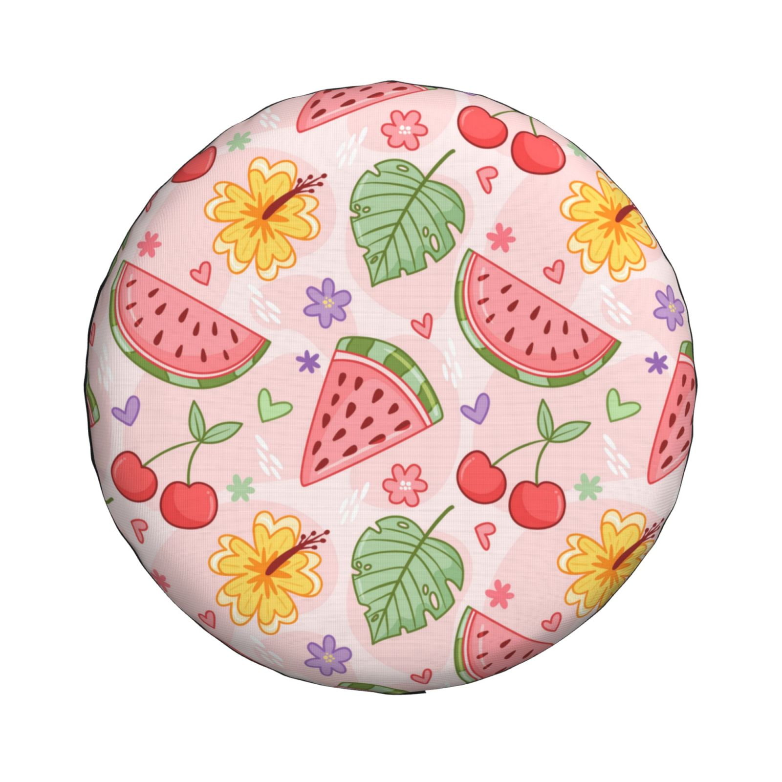 ZNDUO Pink Pastel Fruit Cartoon Pattern Spare Tire Cover, Universal ...