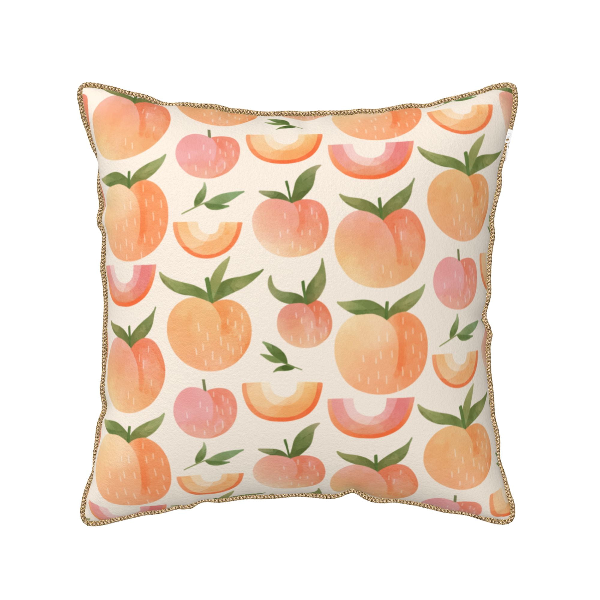 ZNDUO Pink Peaches Seamless Pattern Throw Pillows for Couch-Indoor ...