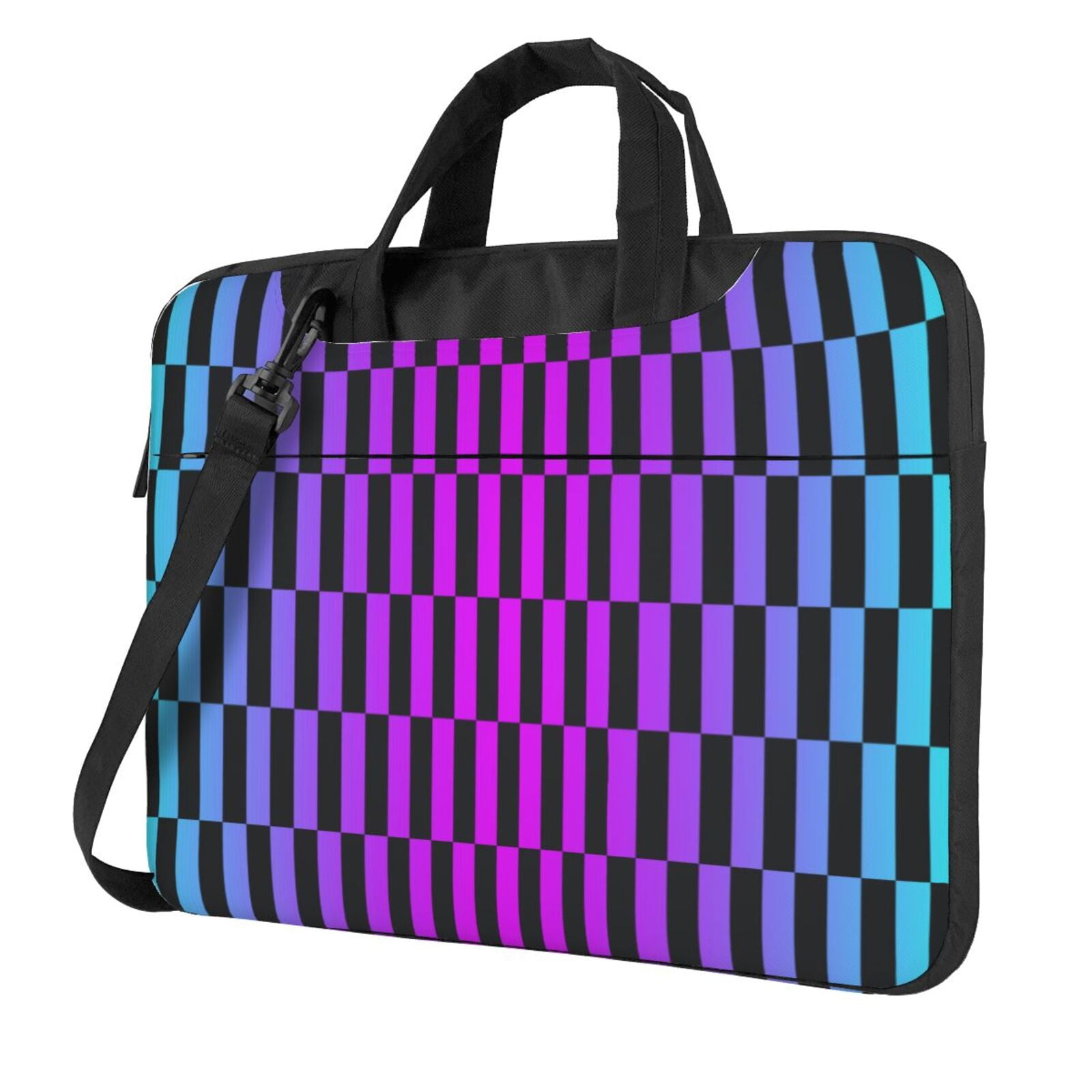 ZNDUO Purple Color Graffiti Pattern Laptop Bag, 13 inch Business Casual ...