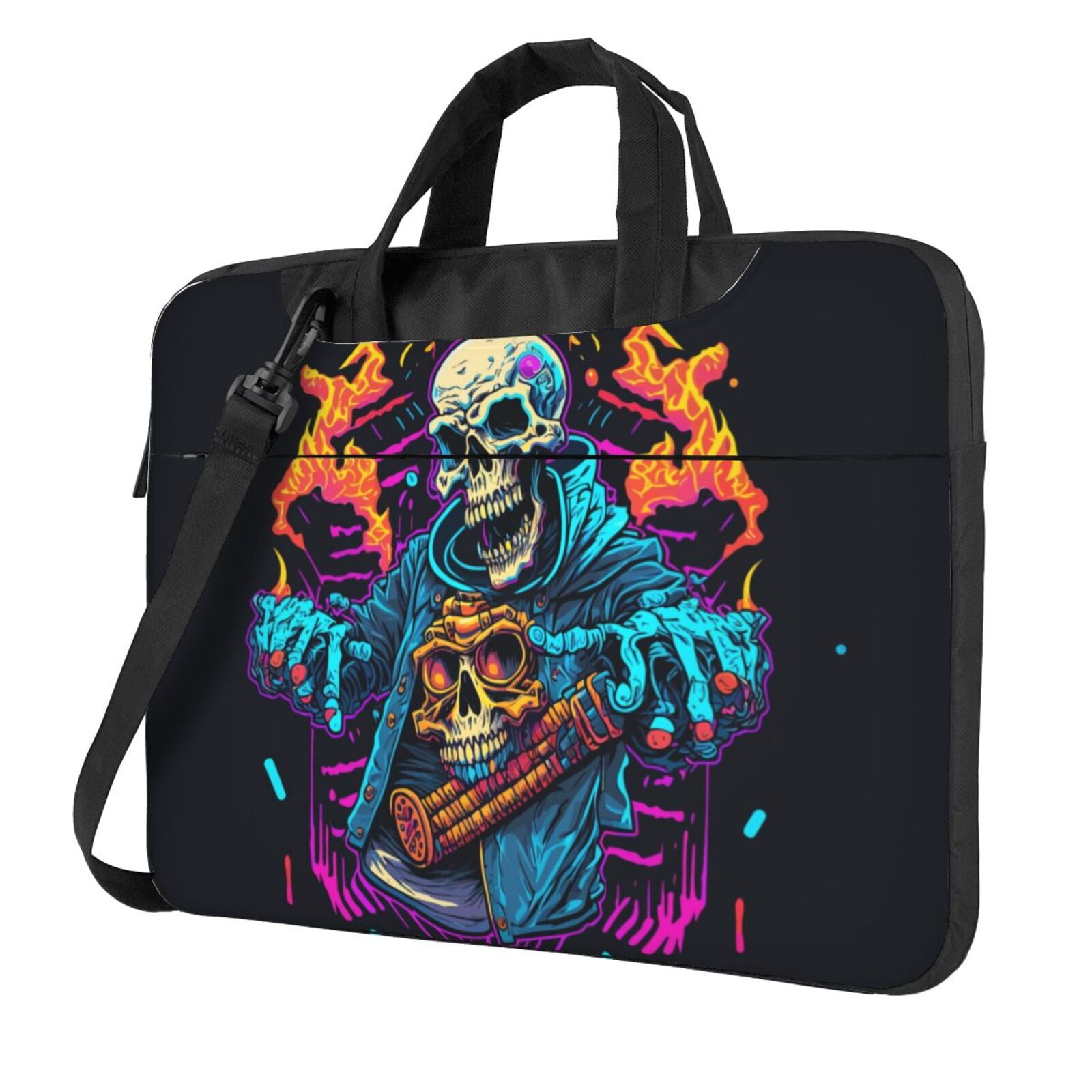 ZNDUO Realidtic Evil Sins Cartoon Pattern Laptop Bag, 14 inch Business ...