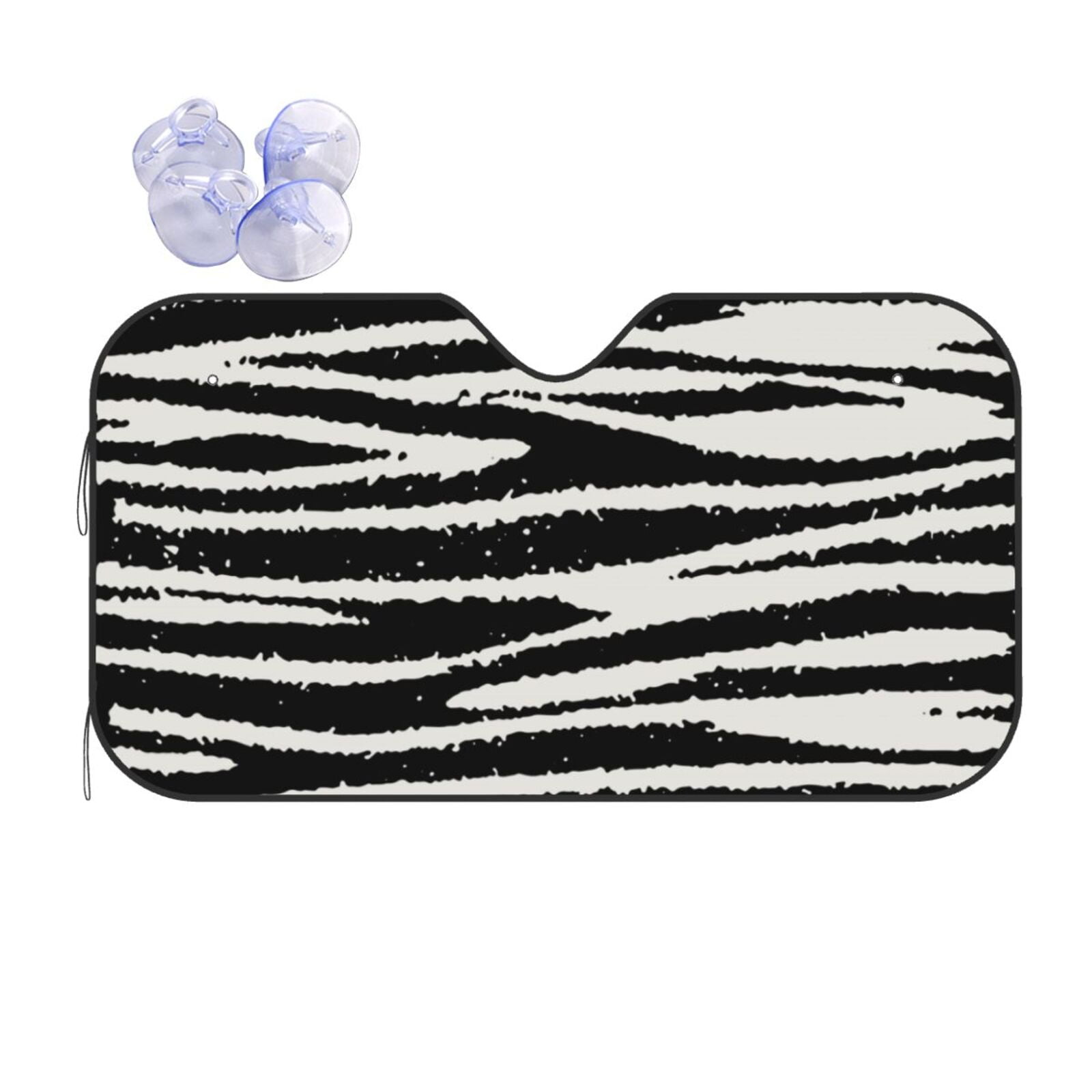 ZNDUO Retro Black Abstract Stripes Pattern Car SUV Windshield, Small ...