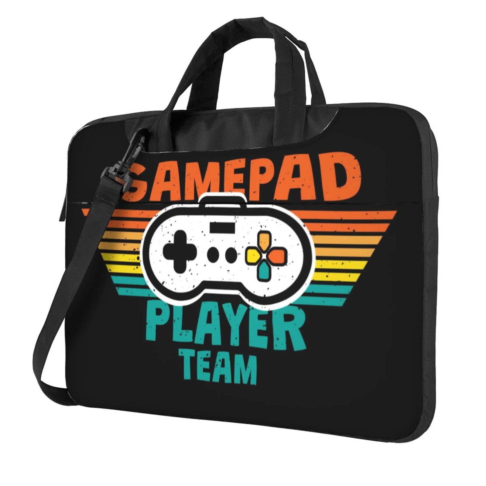 ZNDUO Retro Gamepad Player Pattern Laptop Bag, 14 inch Business Casual ...