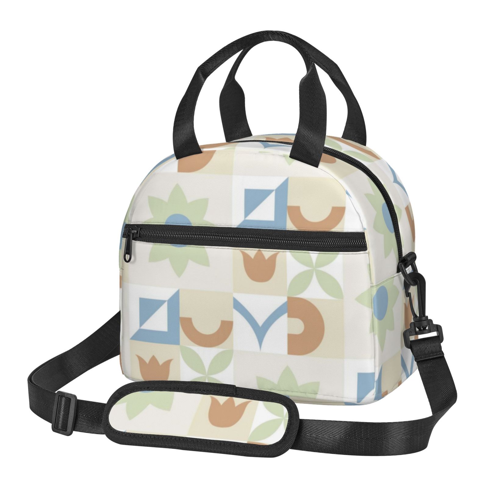 ZNDUO Reusable Lunch Box, Adjustable Shoulder Strap Cartoon Modern ...