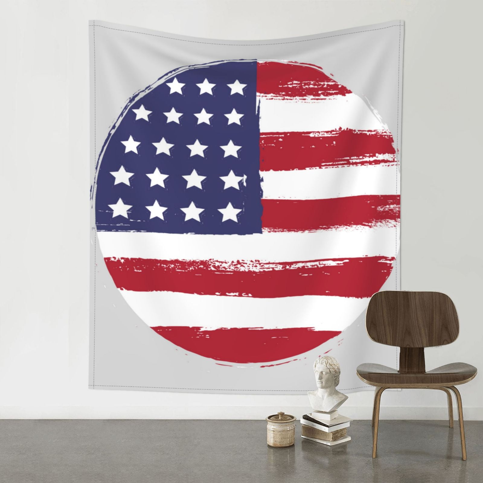 ZNDUO Round National Usa Flag Pattern Wall Tapestry, Tapestries for ...