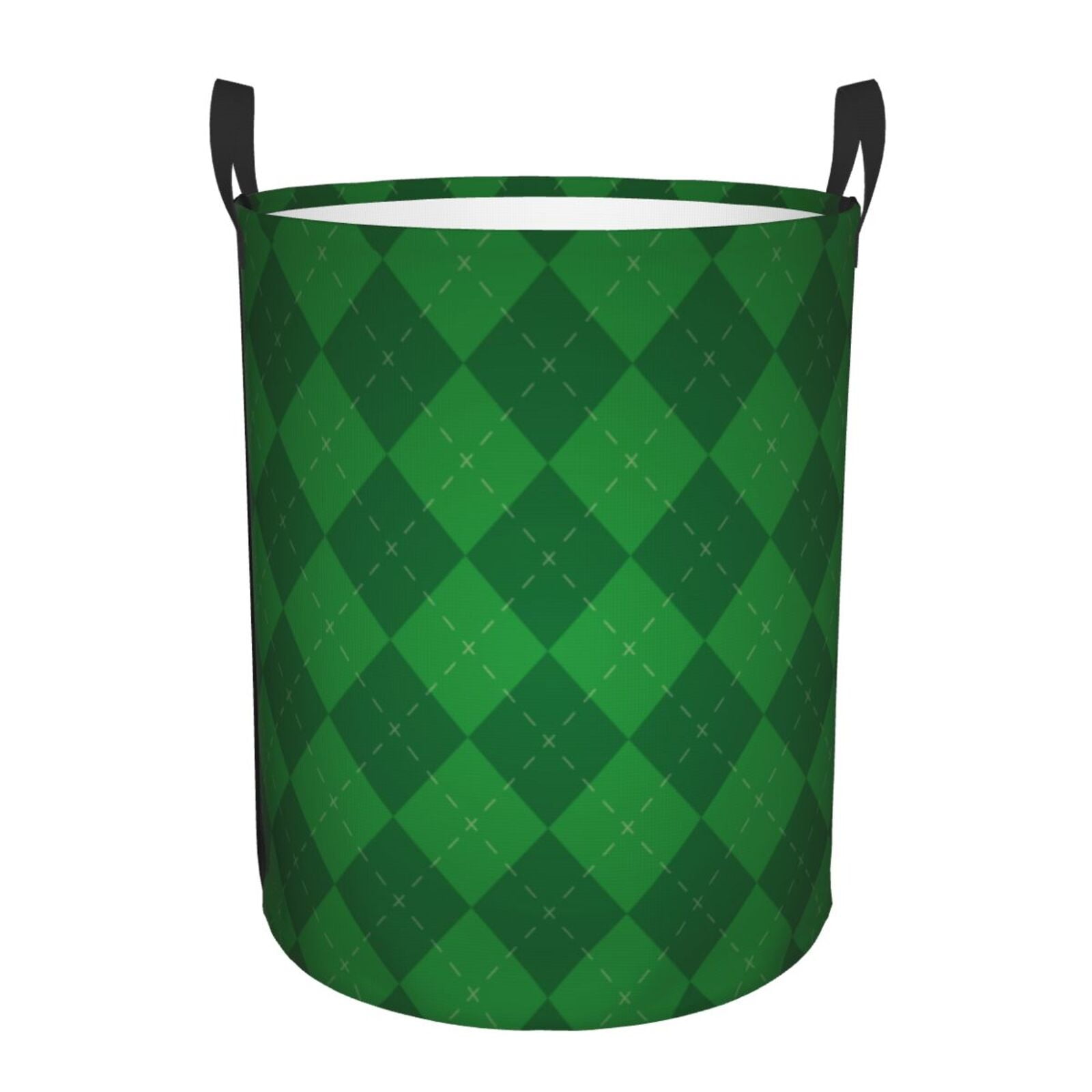 ZNDUO Scottish Green Gingham Pattern Laundry Basket, Waterproof ...