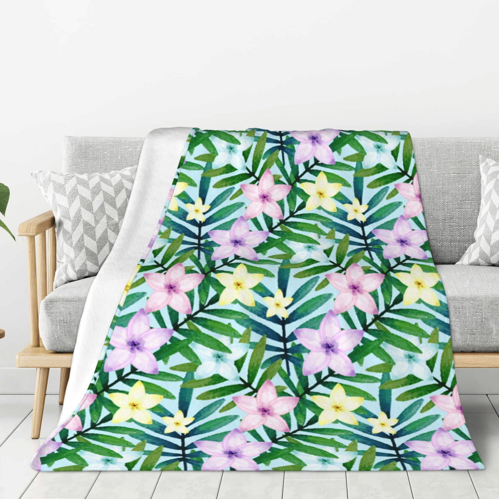 ZNDUO Seamless Floral Tattoo Art Pattern Pattern Thickening Blanket ...