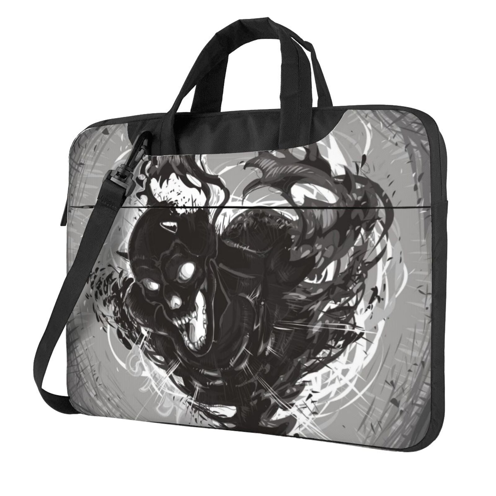 ZNDUO Skull Pirate Skeleton Pattern Laptop Bag, 14 inch Business Casual ...