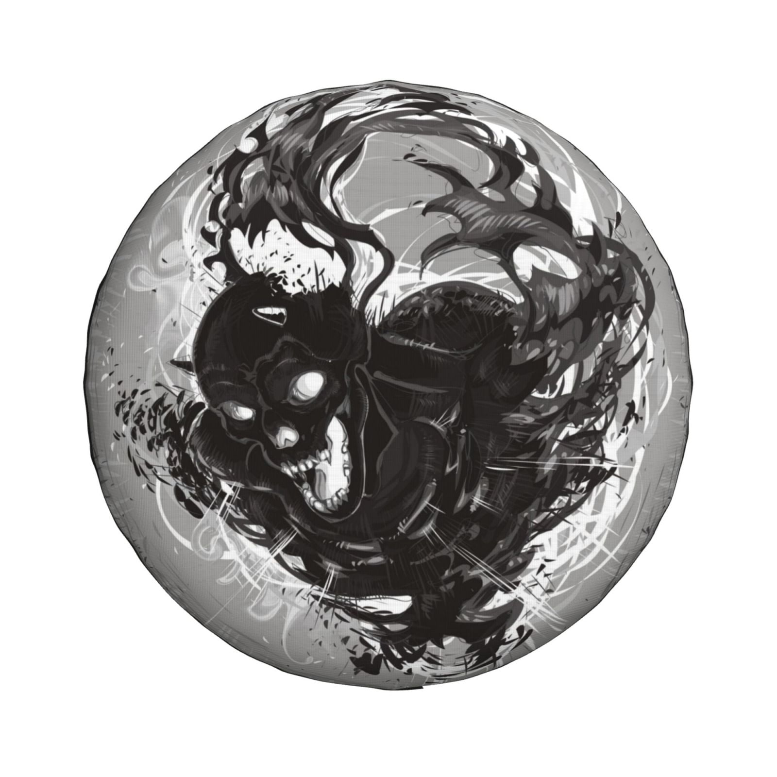 ZNDUO Skull Pirate Skeleton Pattern Spare Tire Cover, Universal Spare ...