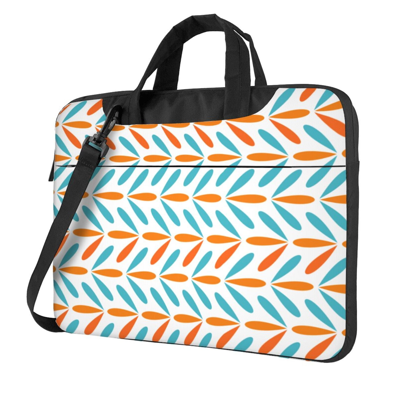 ZNDUO Striped Watercolor Geometric Pattern Laptop Bag, 14 inch Business ...