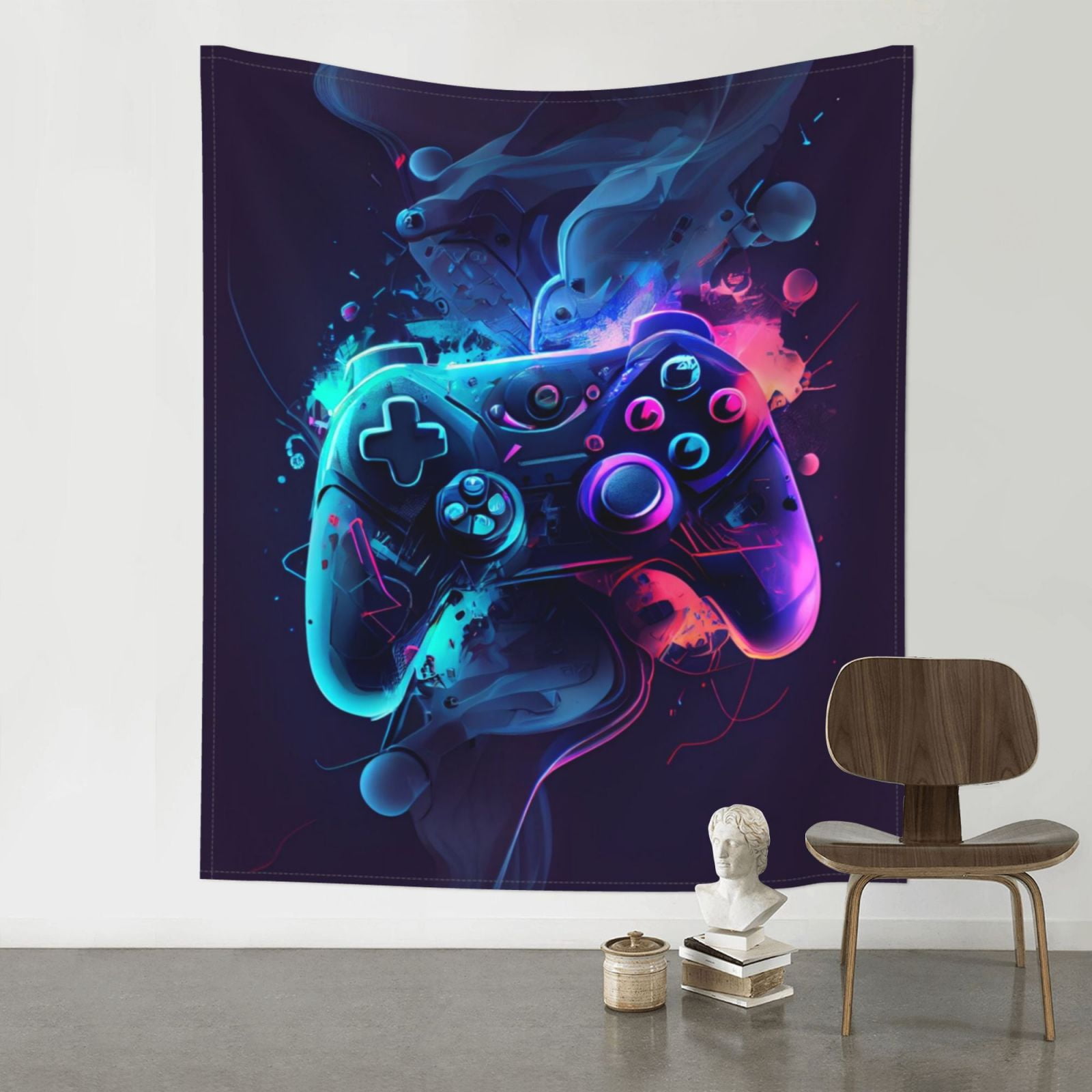 ZNDUO Vector Gamepad Joystick Pattern Wall Tapestry, Tapestries for ...