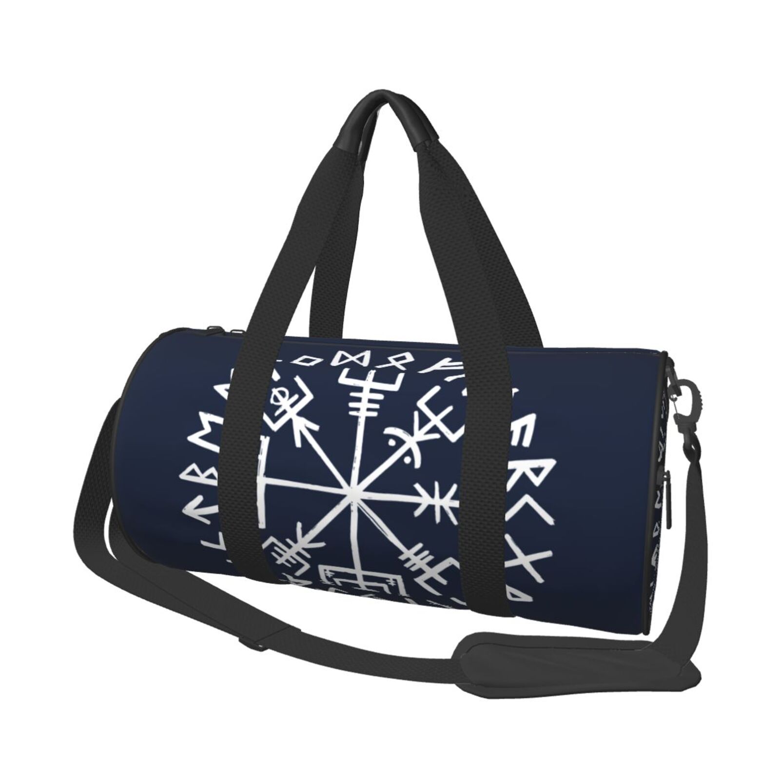 ZNDUO Vegvisir Symbol Ancient Nordic Compass Pattern Round Travel Bag ...