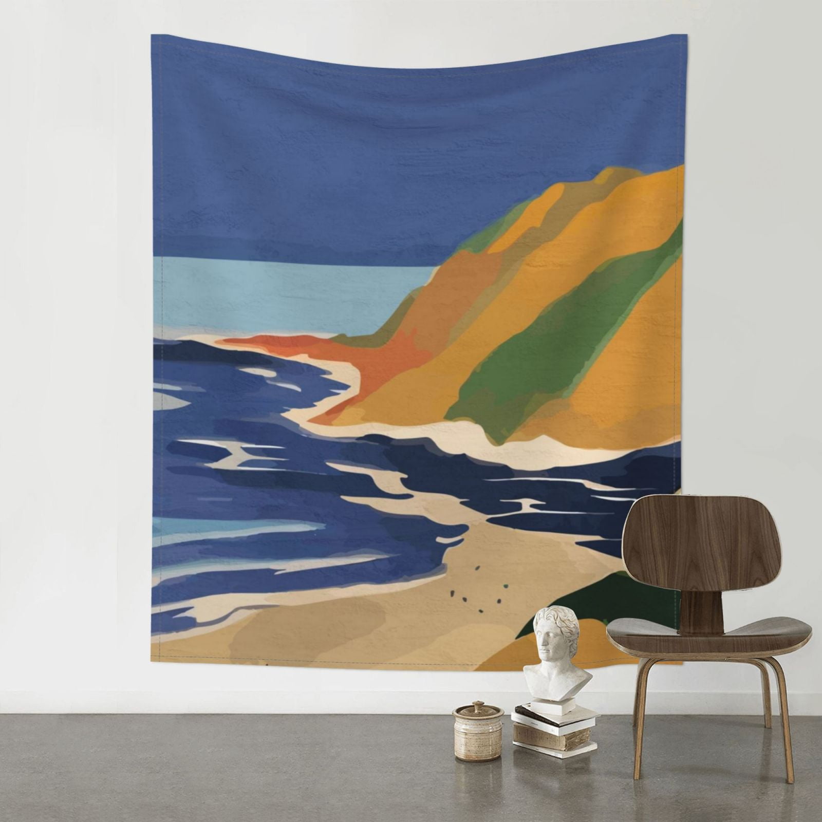 ZNDUO Vintage Mountain Landscape Pattern Wall Tapestry, Tapestries for ...