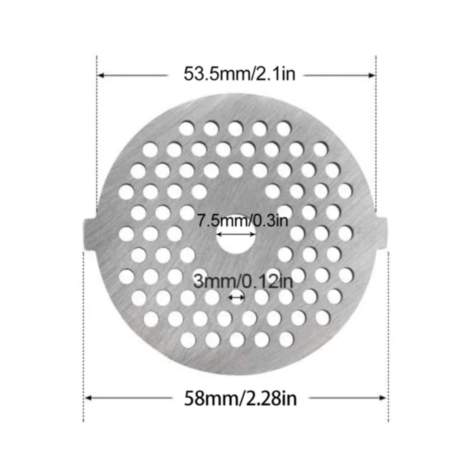 ZNGGUDZ Enhanced Precision Stainless Steel Mincer Plate Disc for Easy ...