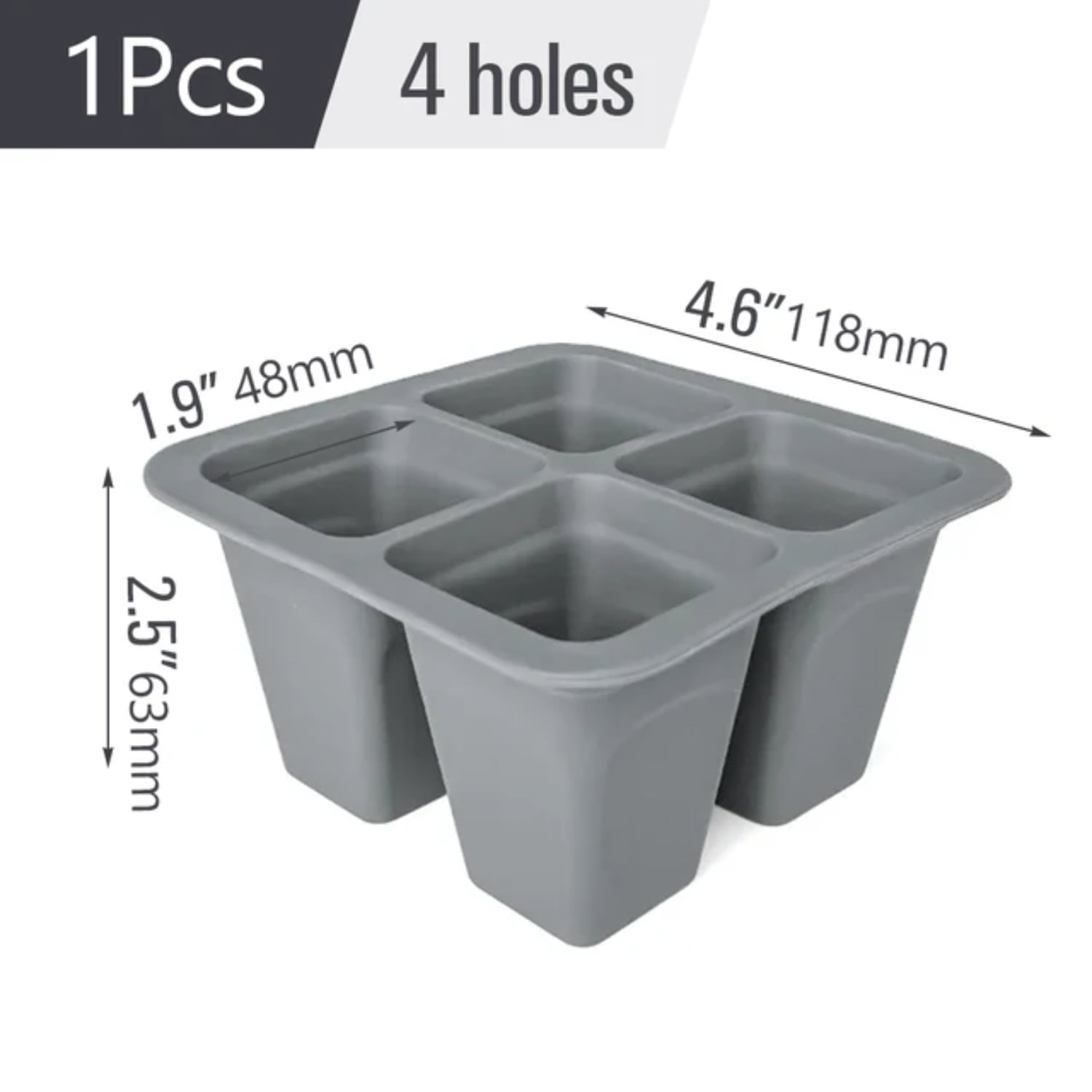 ZNGGUDZ Silicone Reusable Garden Nursery Box with 4/6/12 Cell Seed ...