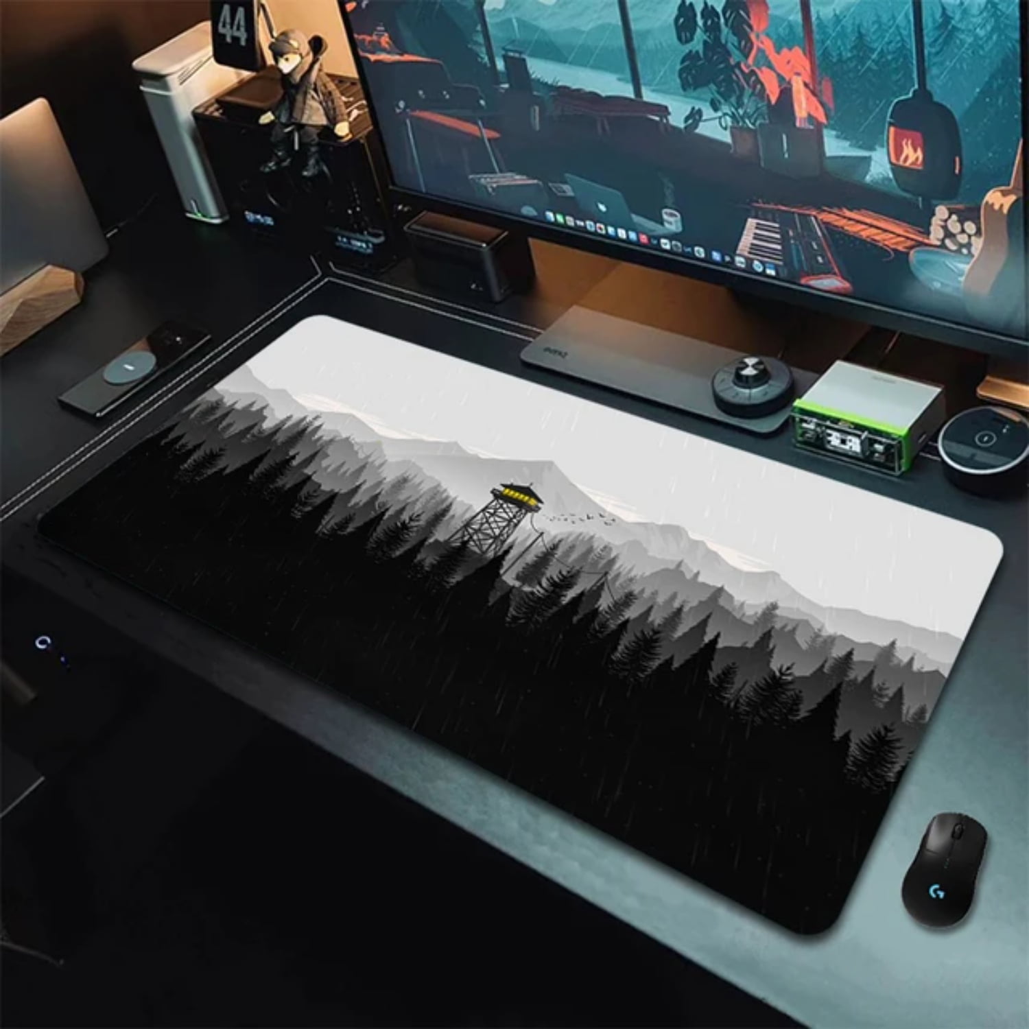ZNGPNG Firewatch-themed Large Non-Slip Gaming Mouse Pad Ideal for Gamer ...