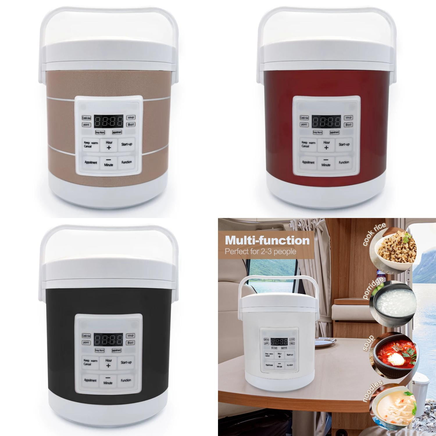 ZNGPNG Portable Compact 1.6L Mini Size 12V to 24V Car and Truck Rice ...