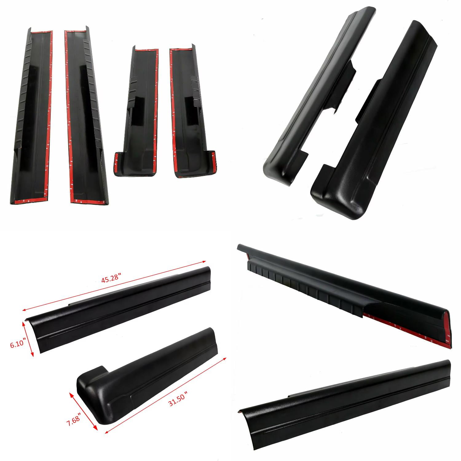 ZNGXYU Protective Durable Rocker Panel Guard for Sierra Silverado ...