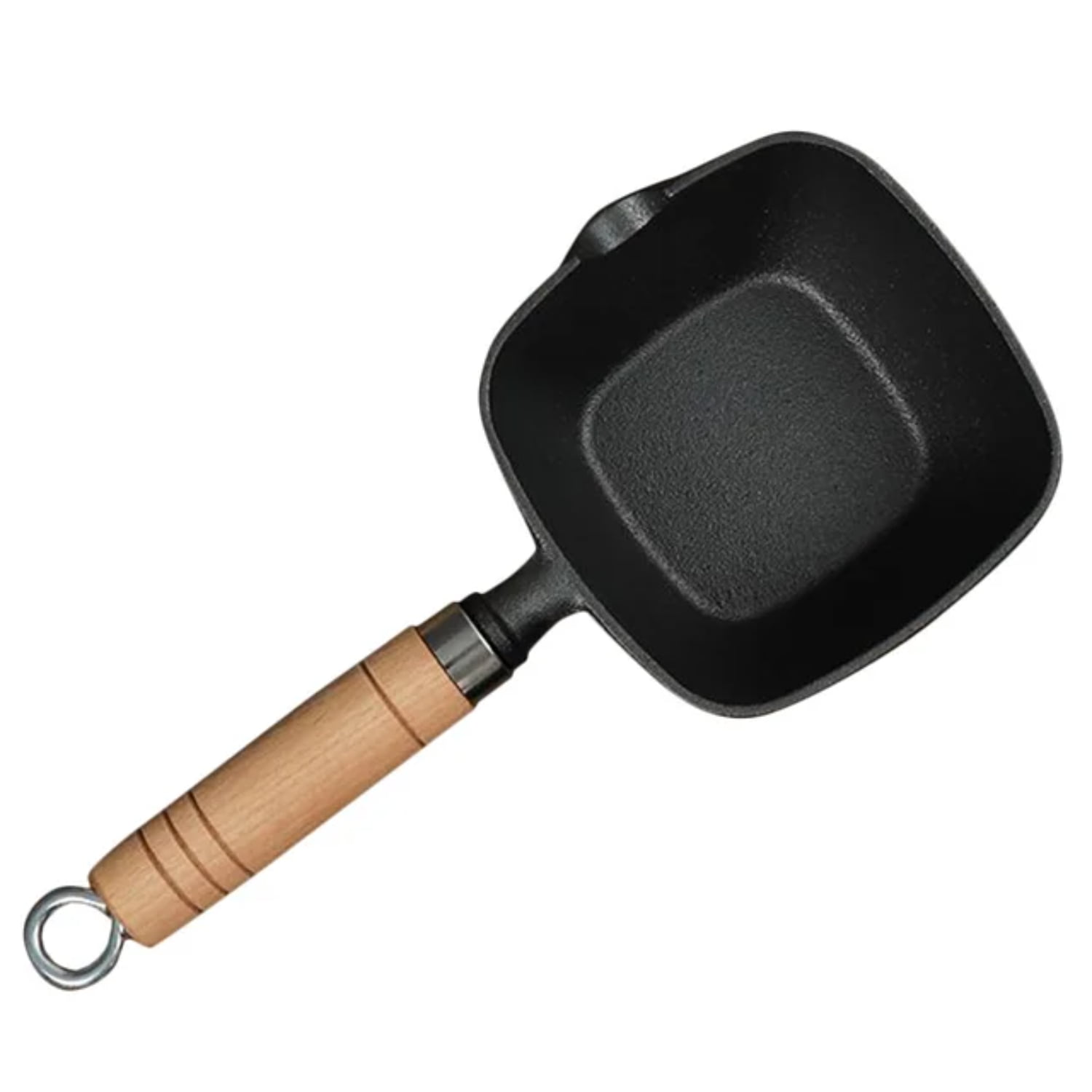 ZNGXZB Nonstick Square Small Iron Breakfast Pan for High Heat Oil ...