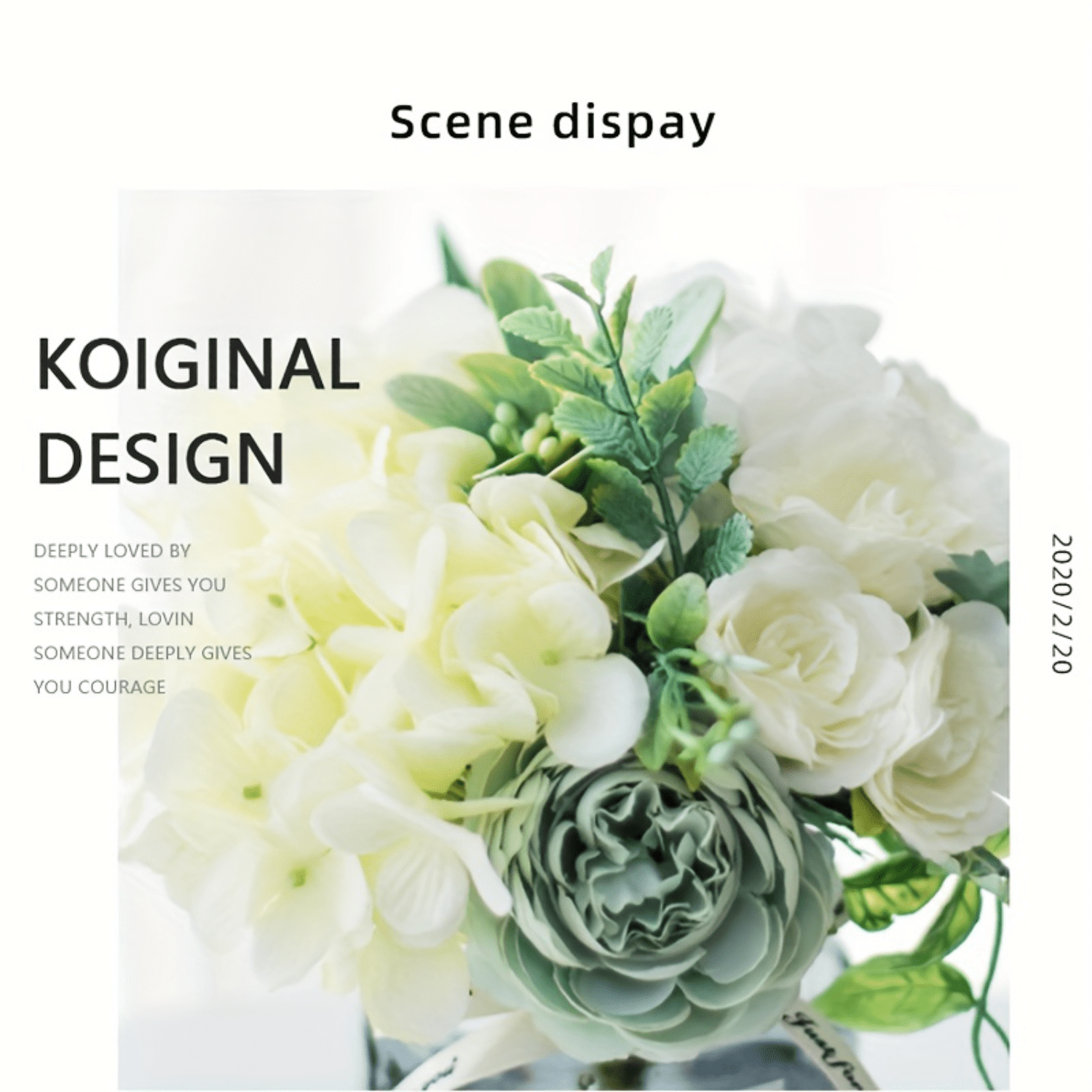 ZNGYXN Aesthetic Simulation Flower Set - Realistic Rose Peony and Vase ...
