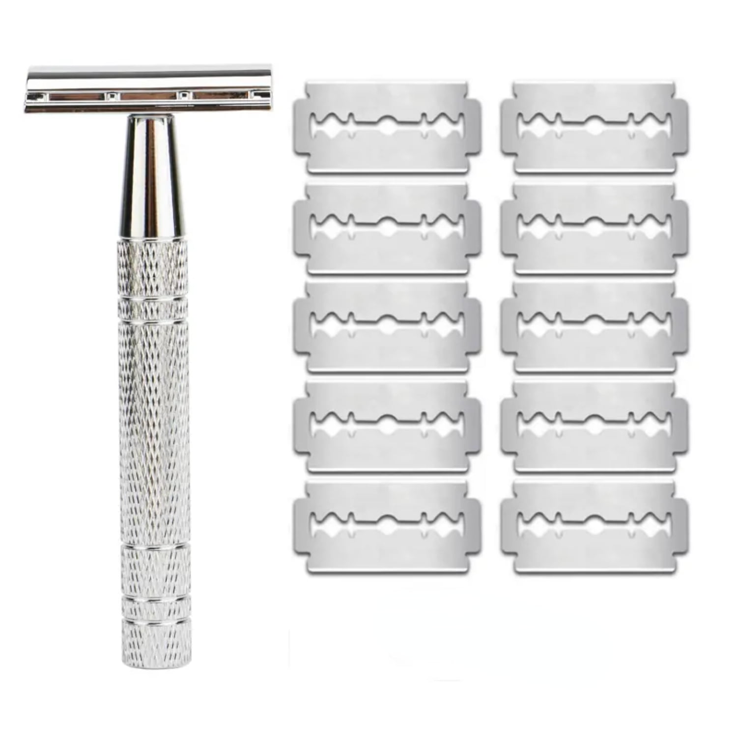 ZNGYXN Eco-friendly Men‘s Metal Beard Razor with 10 Razor Blades Women ...