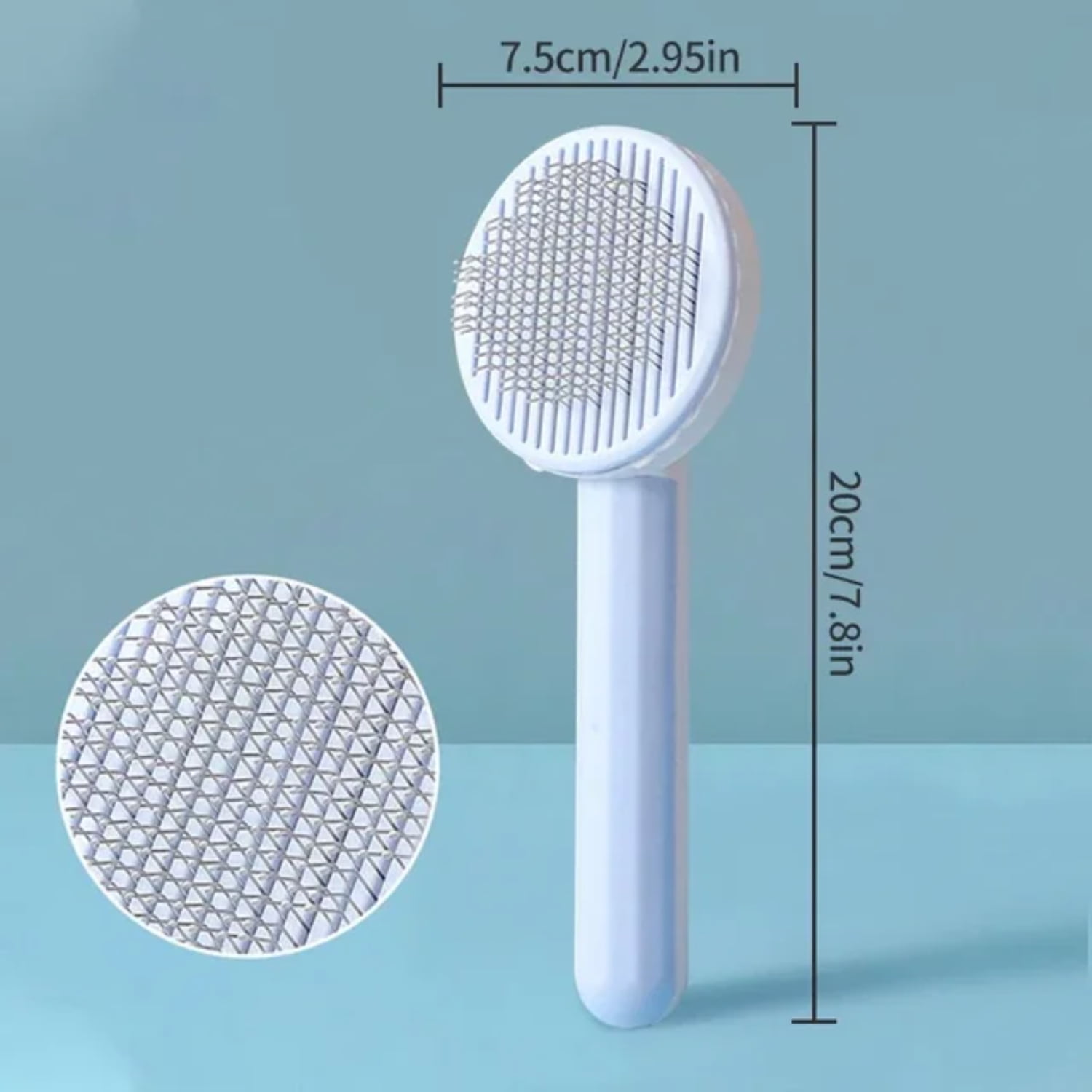 ZNGYXN Premium High-Quality Self-Cleaning Gentle Cat Slicker Brush ...