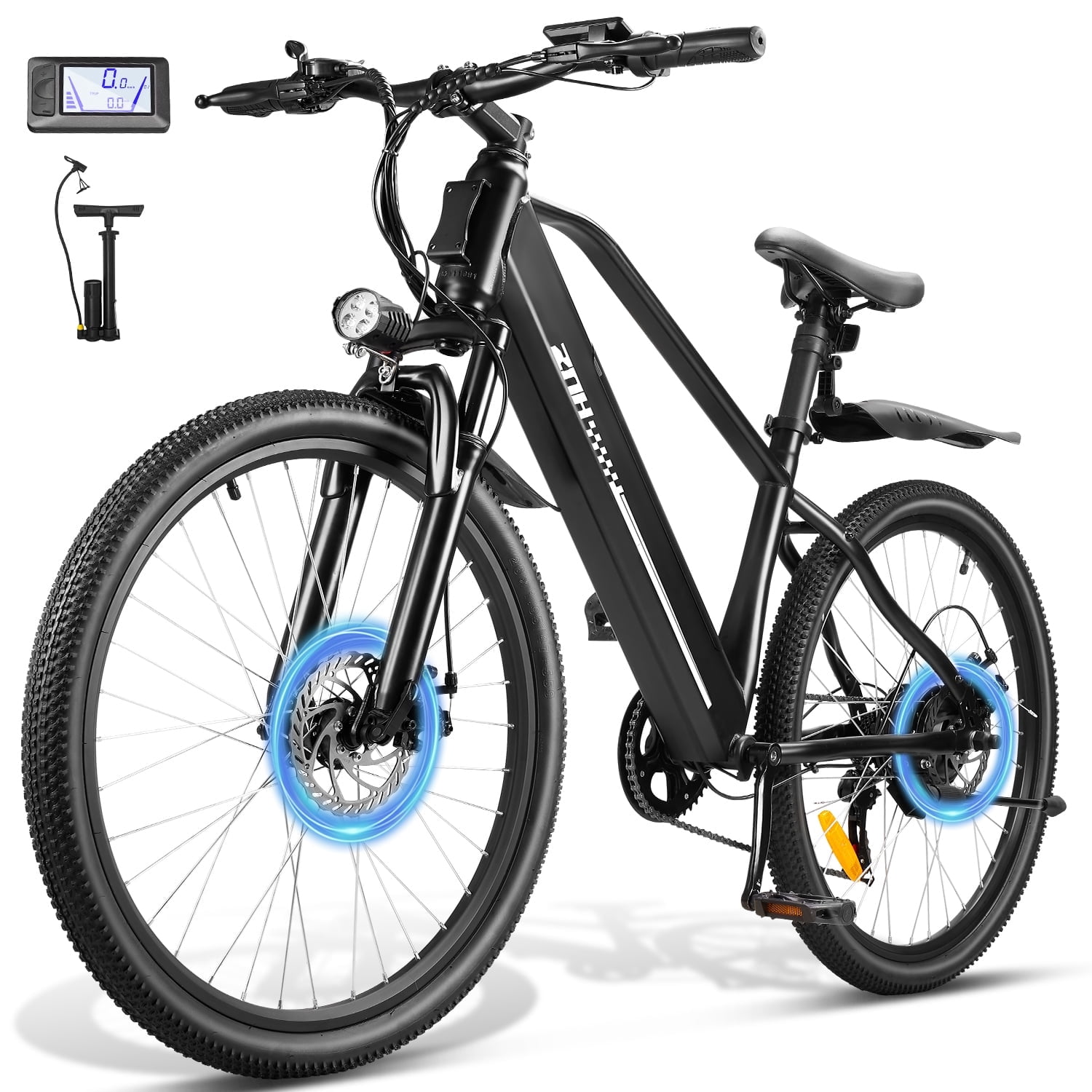 ZNH 750w Electric Bike for Adults，26'' Electric Mountain Bike w 48V ...