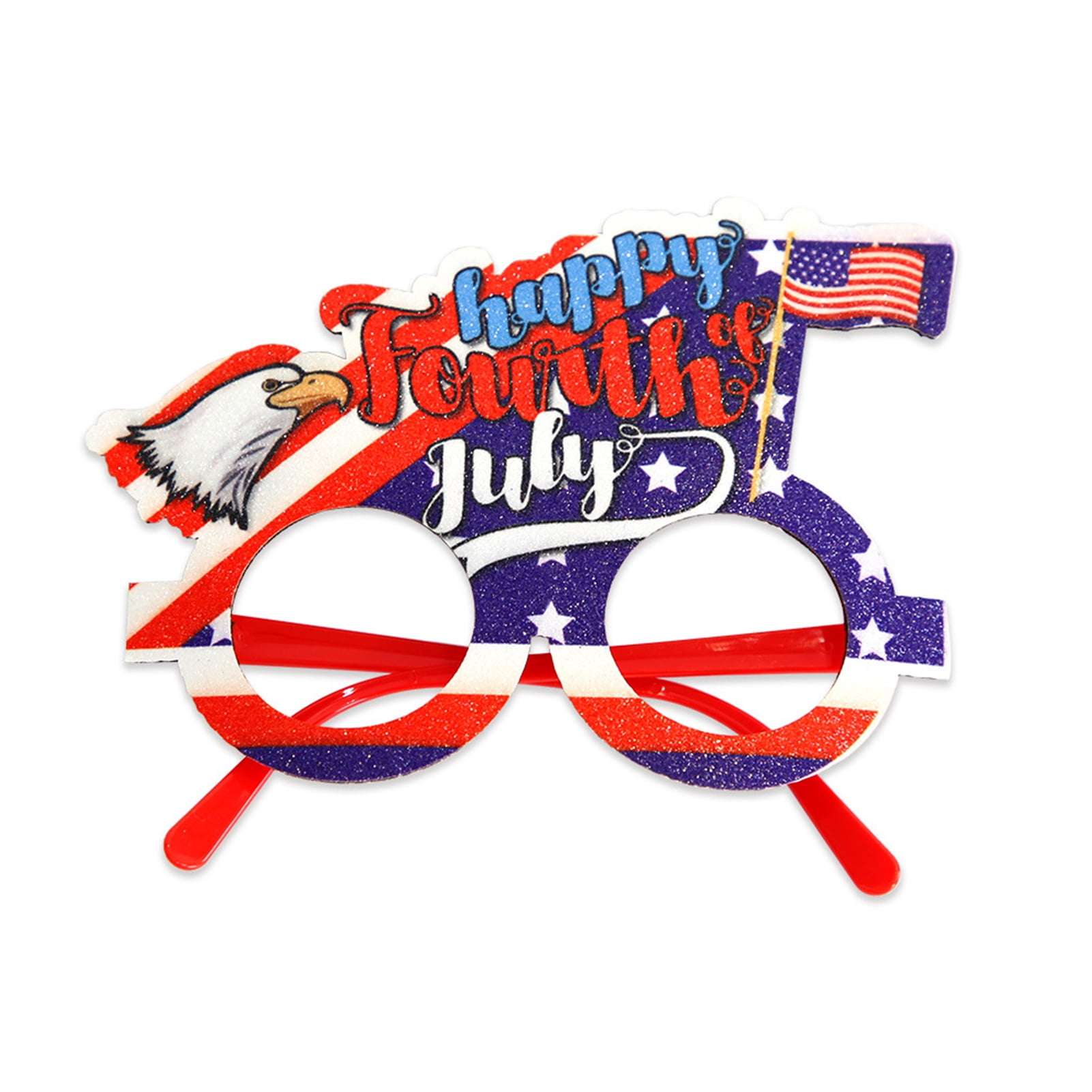 ZNNT 1/12 Pcs American Flag Glasses Memorial Day Patriotic Party Star ...
