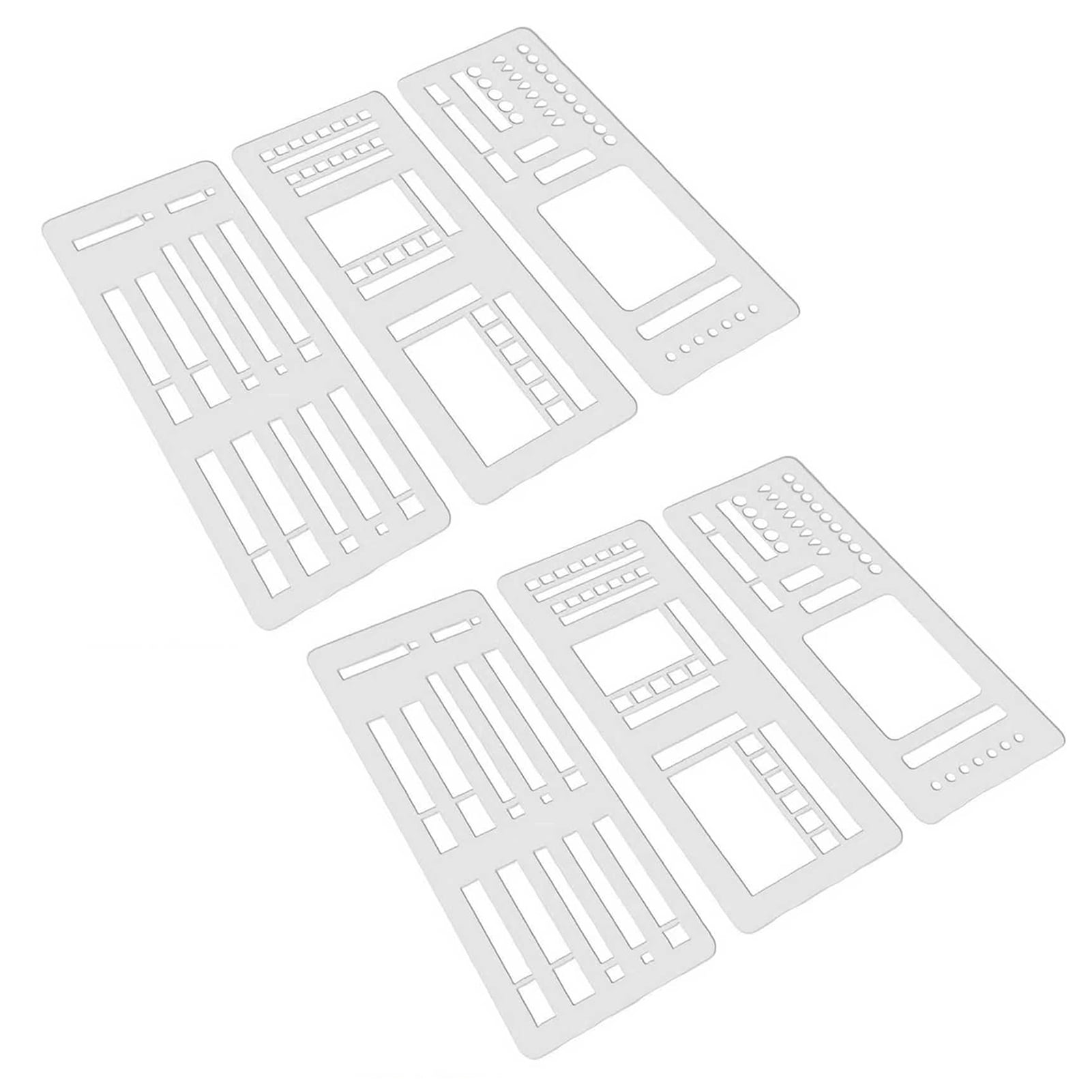 ZNNT 1/2/3 Sets Handmade Flexible Record Template DIY Scrapbooking Dot ...
