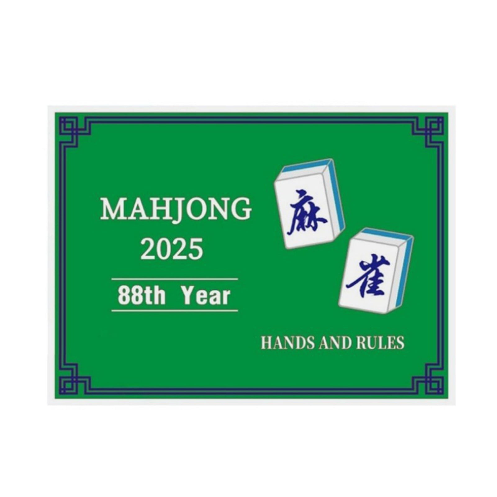 ZNNT 1/2/4/8/10Pcs 2025 Mahjong Score Card Mahjong League Official ...