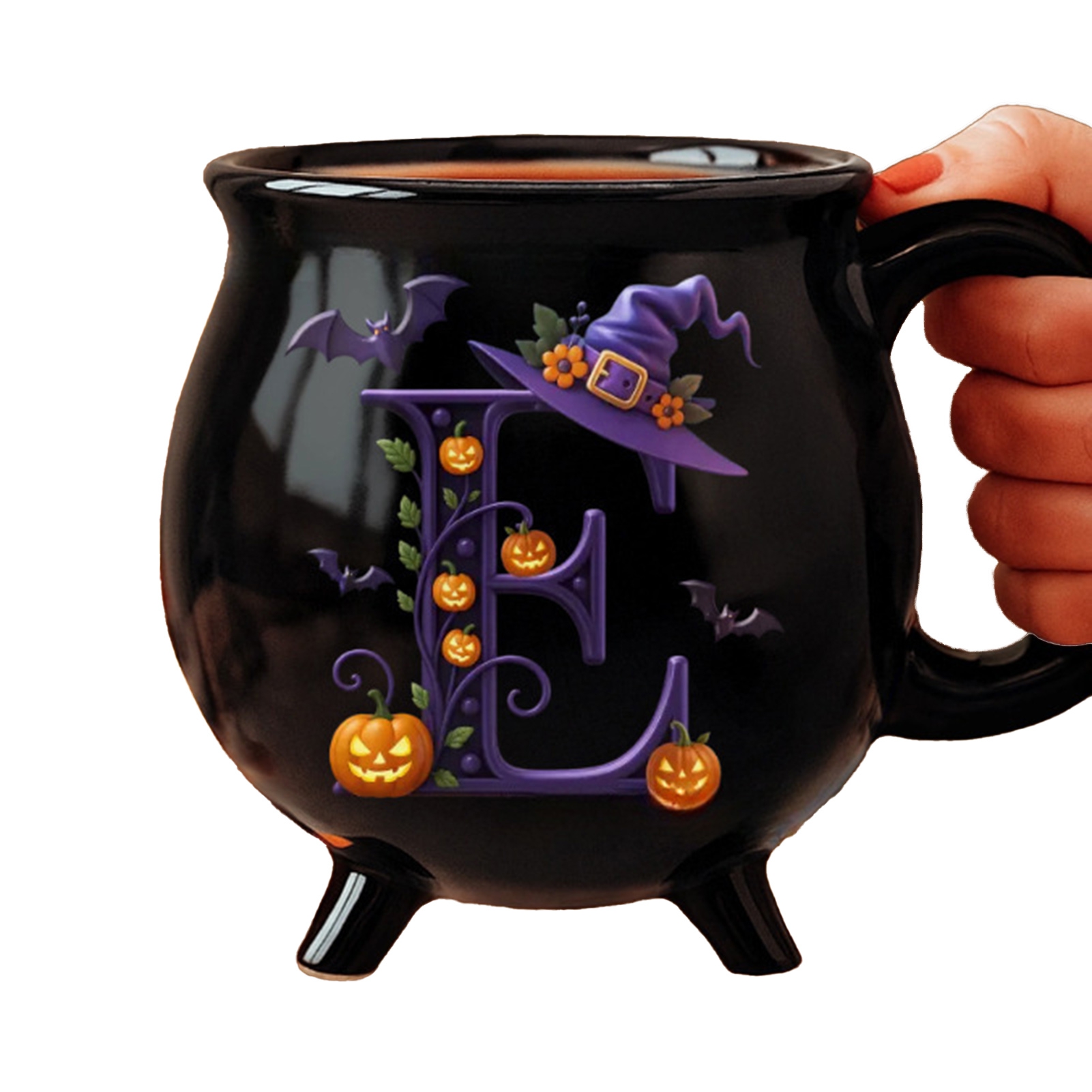 ZNNT 12oz Witch Cauldron Mug Personalized Halloween Coffee Mug Ceramic ...
