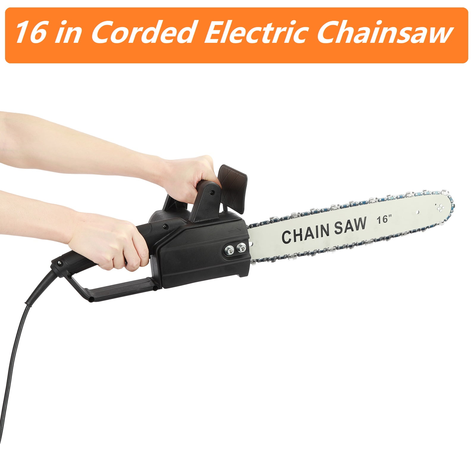 ZNNT 16 in Corded Electric Chainsaw 2600 Watt Handheld Chain Saw ...