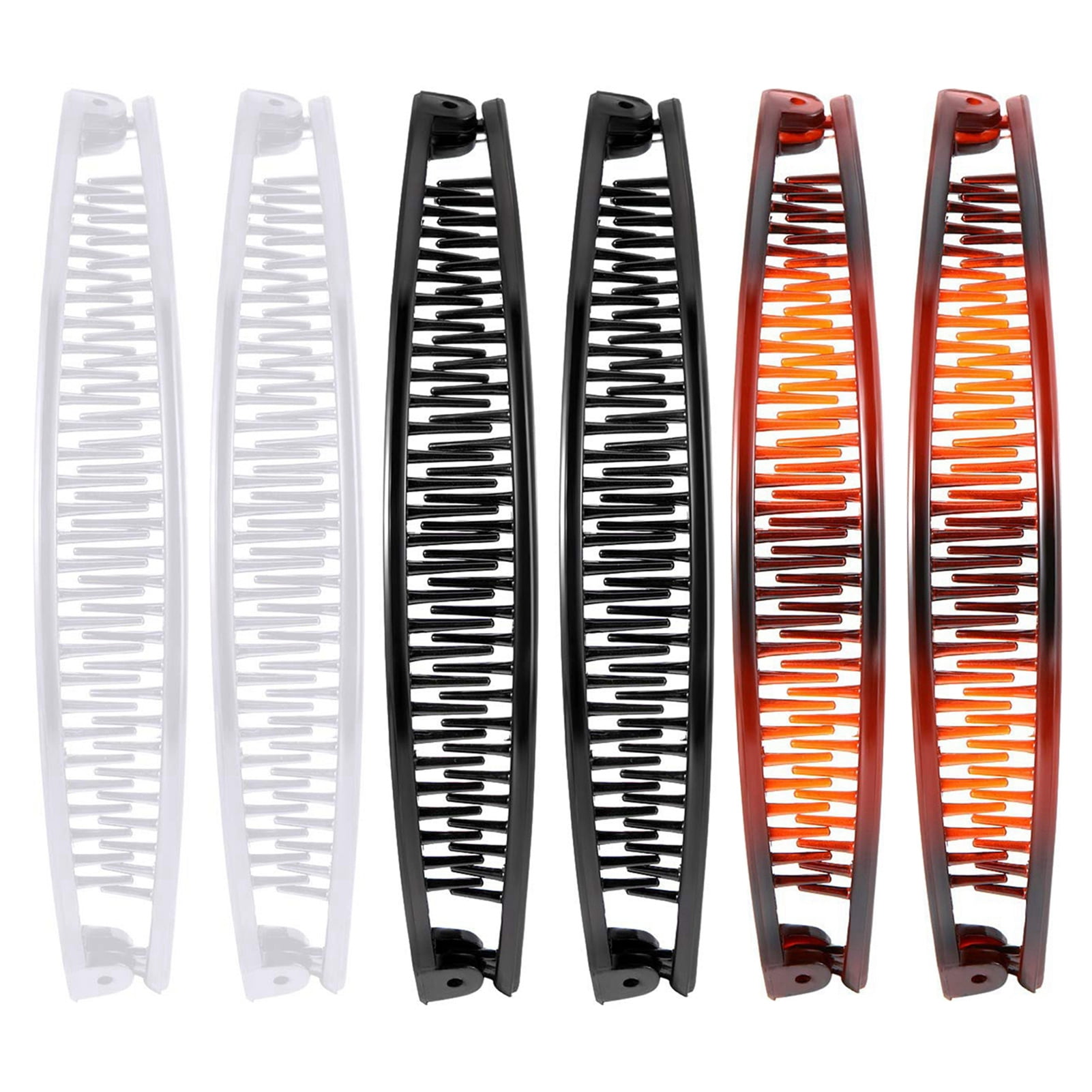 ZNNT 3/6 Pieces Banana Clip Women Classic Hair Comb Set with Rotating ...