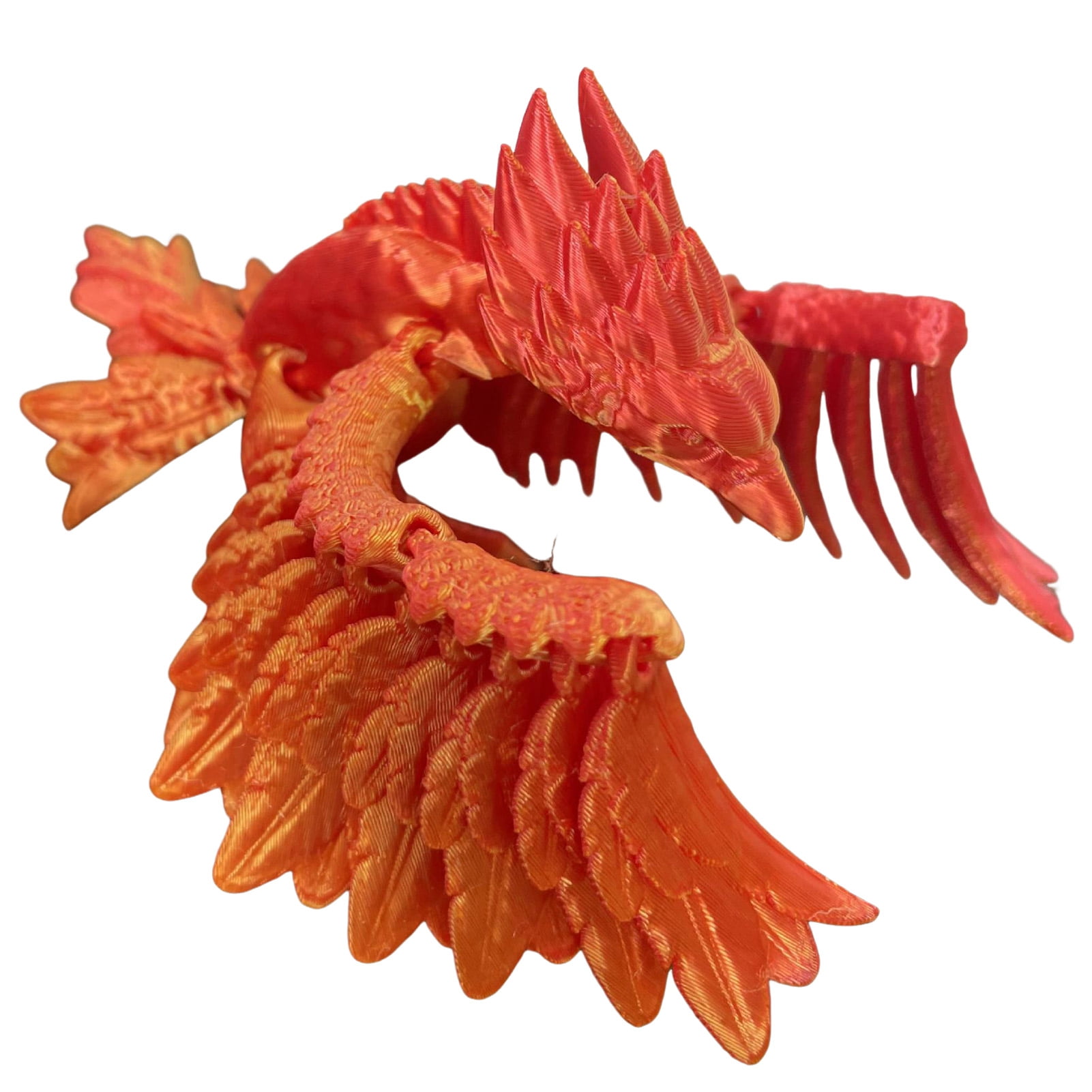 ZNNT 3D Printed Phoenix Figurine Movable Joints Colorful Bird Figure ...
