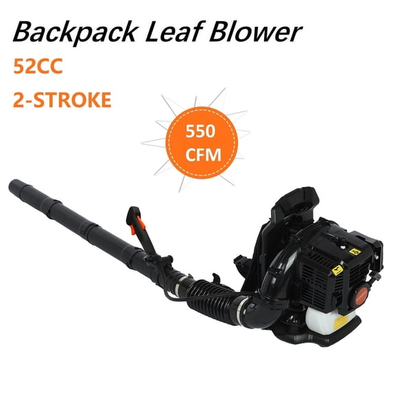 ZNNT 52 1 7 HP 2 Stroke Gas Powered Backpack Leaf Blower for Lawn Care ...